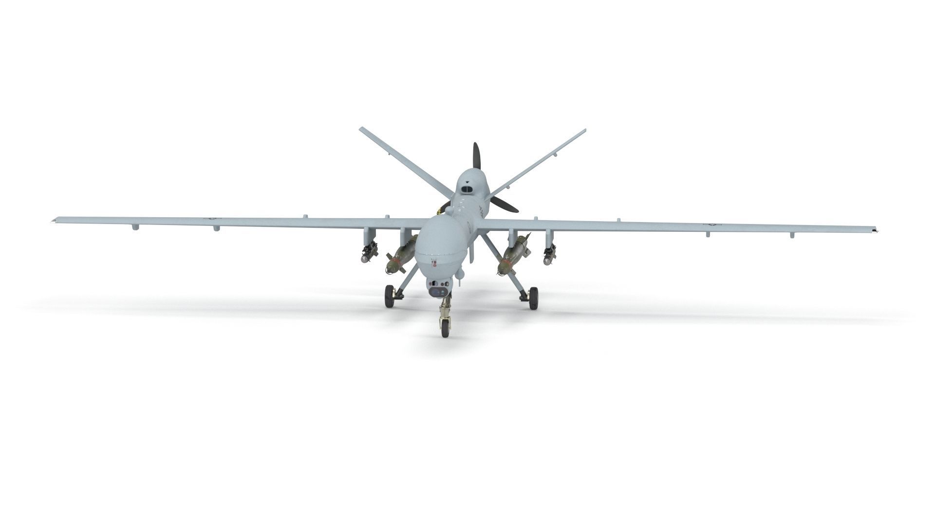 General Atomics UAV MQ-9 Reaper Military Aircraft Drone 3D model | CGTrader