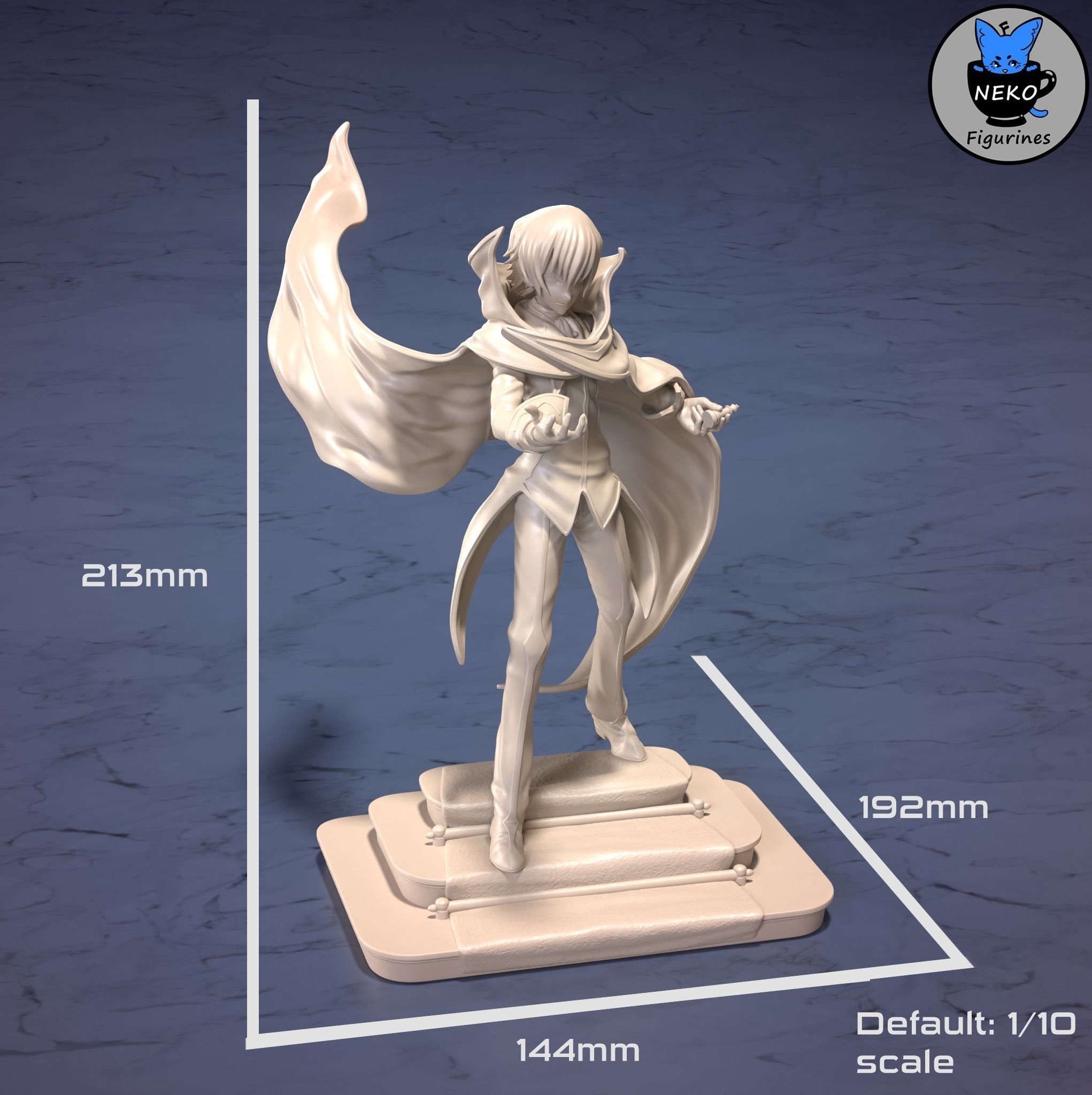 Lelouch and CC - Code Geass Anime Figurine for 3D printing 3D model 3D ...