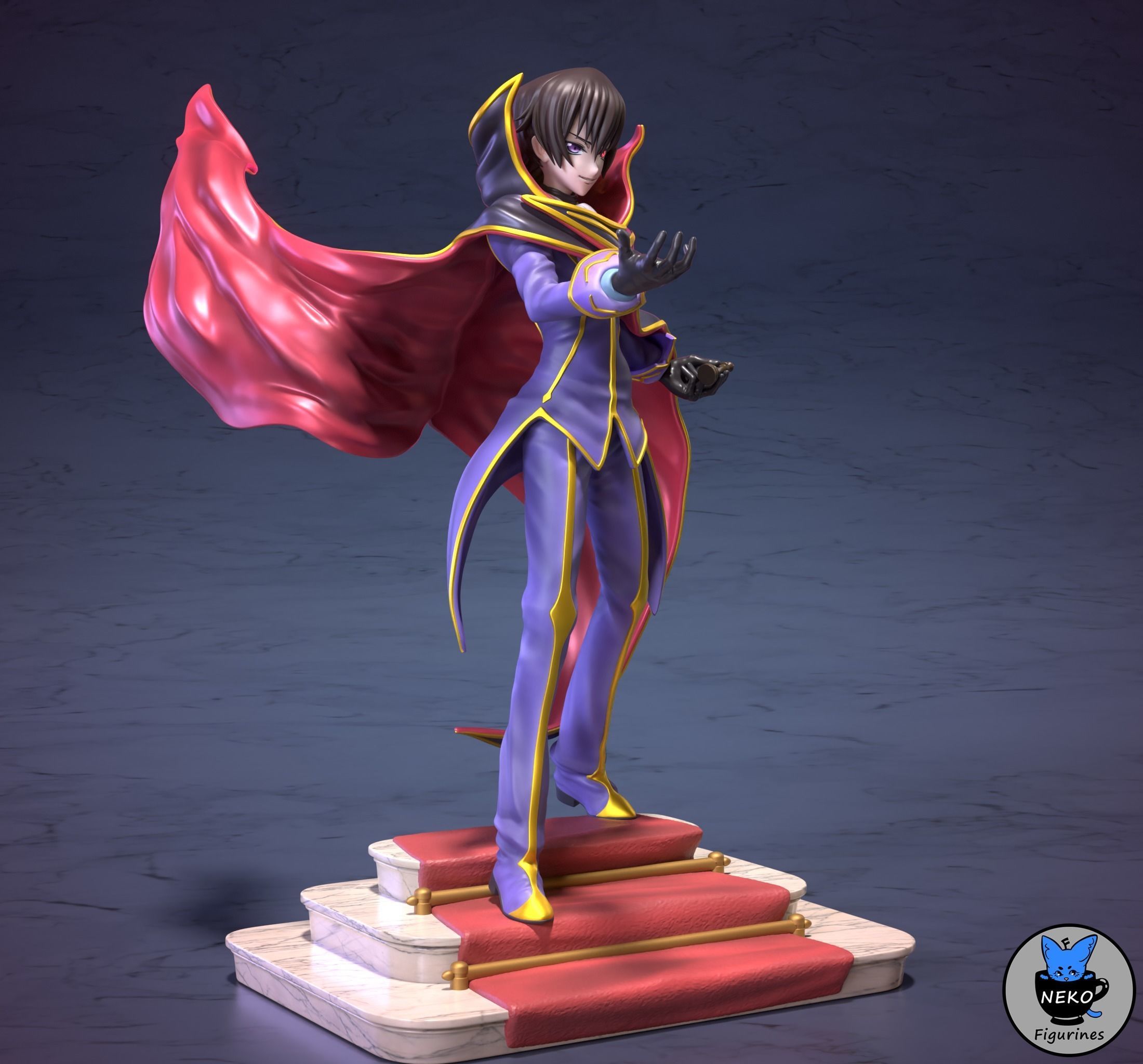 Lelouch and CC - Code Geass Anime Figurine for 3D printing 3D model 3D ...