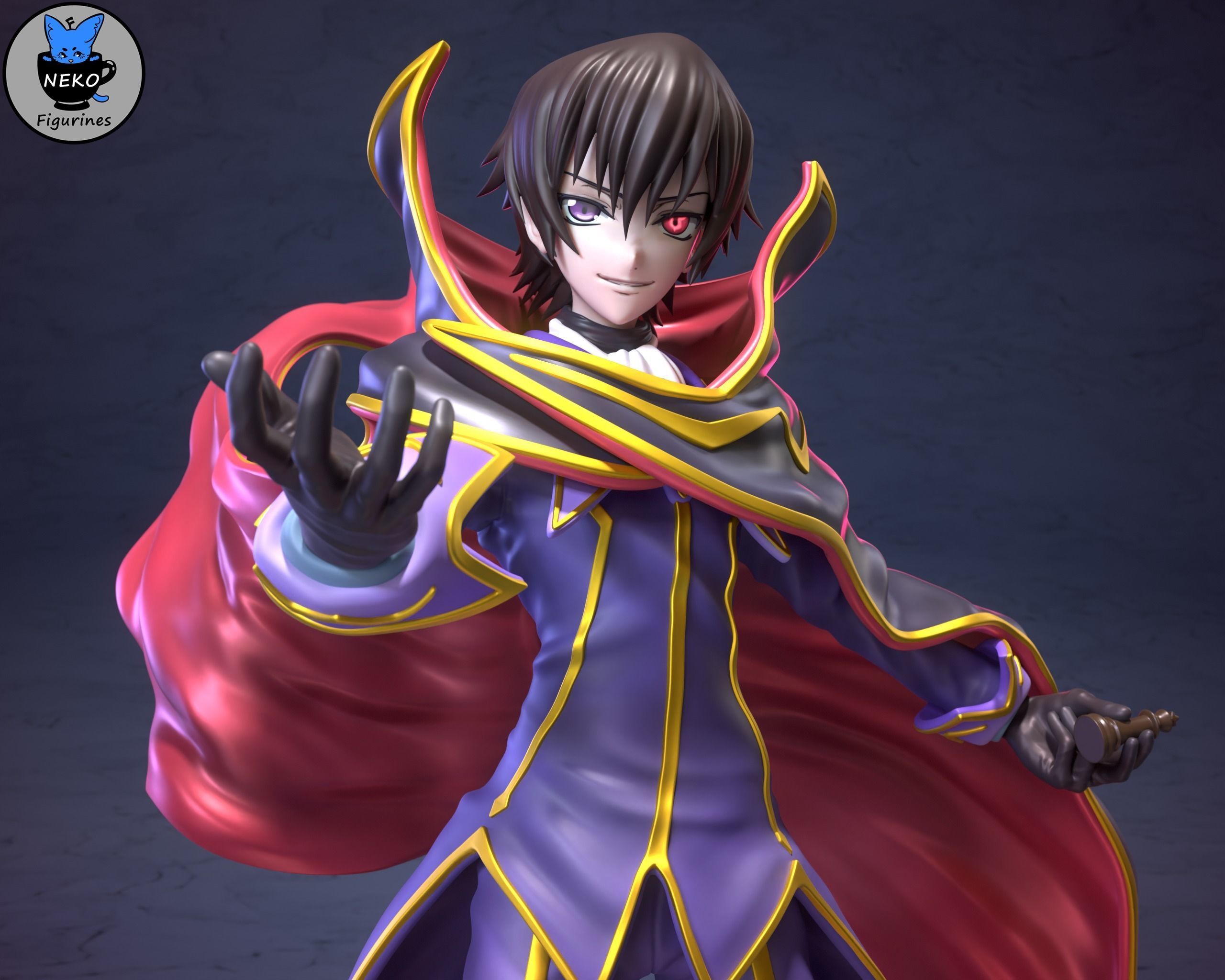 Lelouch and CC - Code Geass Anime Figurine for 3D printing 3D model 3D ...