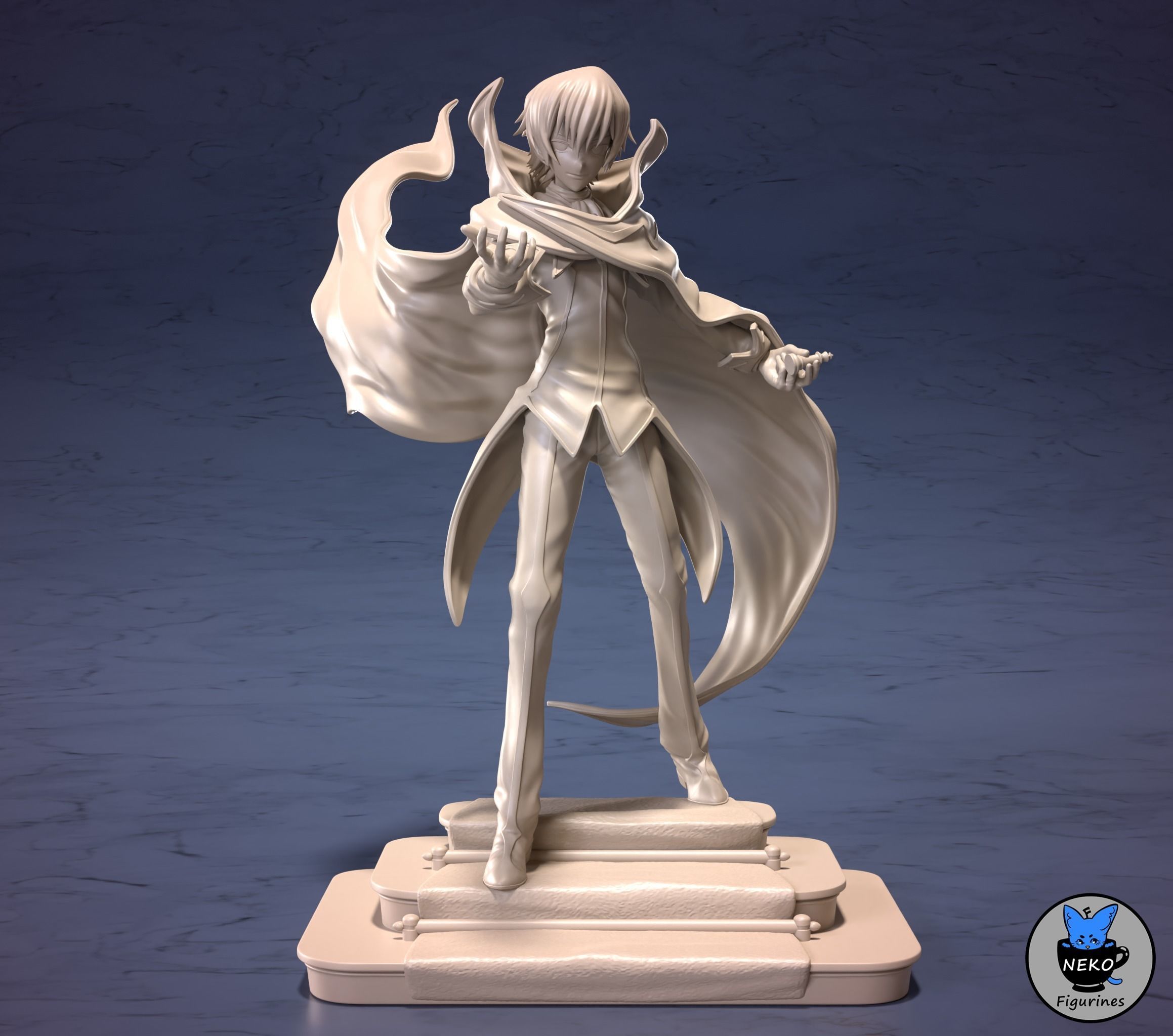 Lelouch and CC - Code Geass Anime Figurine for 3D printing 3D model 3D ...