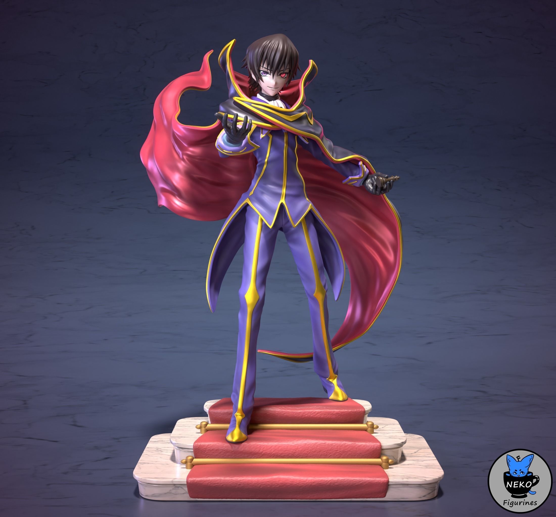Lelouch and CC - Code Geass Anime Figurine for 3D printing 3D model 3D ...