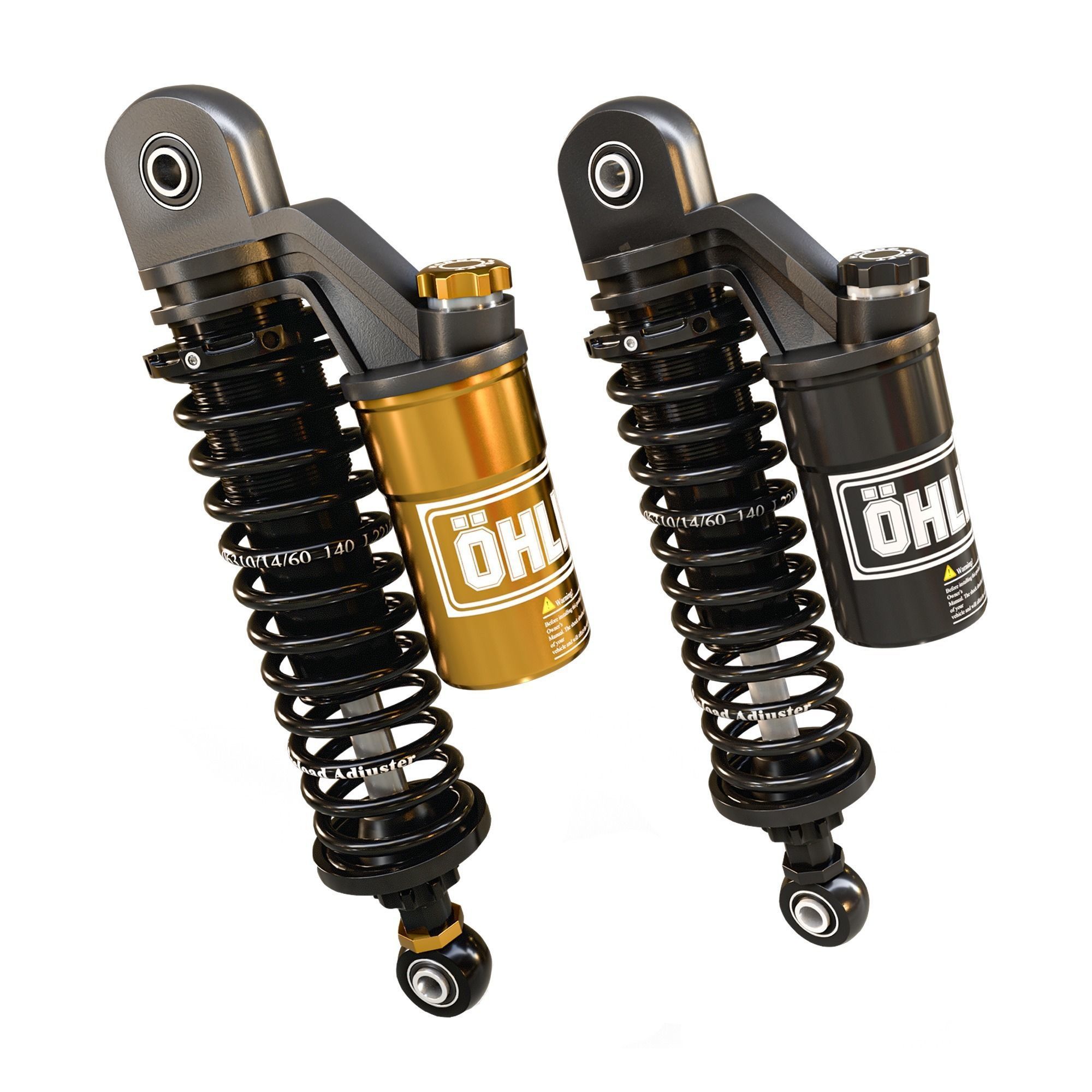 OHLINS BLACKLINE PIGGYBACK SHOCKS 3D model | CGTrader