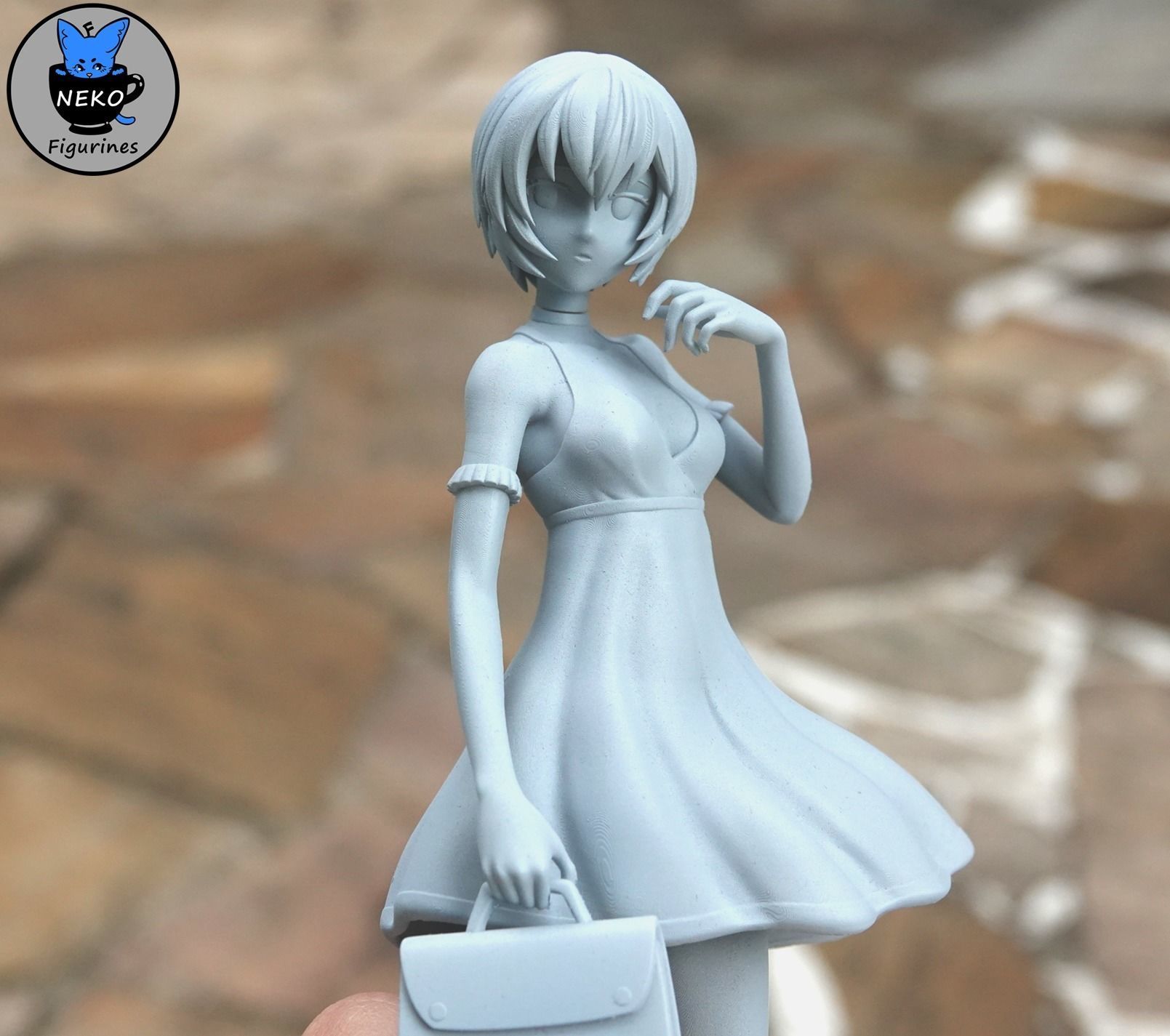 Asuka and Rei Summer Dress - Eva Anime Figurine for 3D printing 3D ...