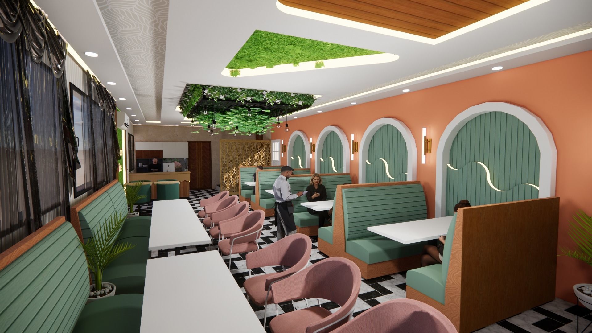 RESTAURANT INTERIOR 3D DESIGN 3D model | CGTrader