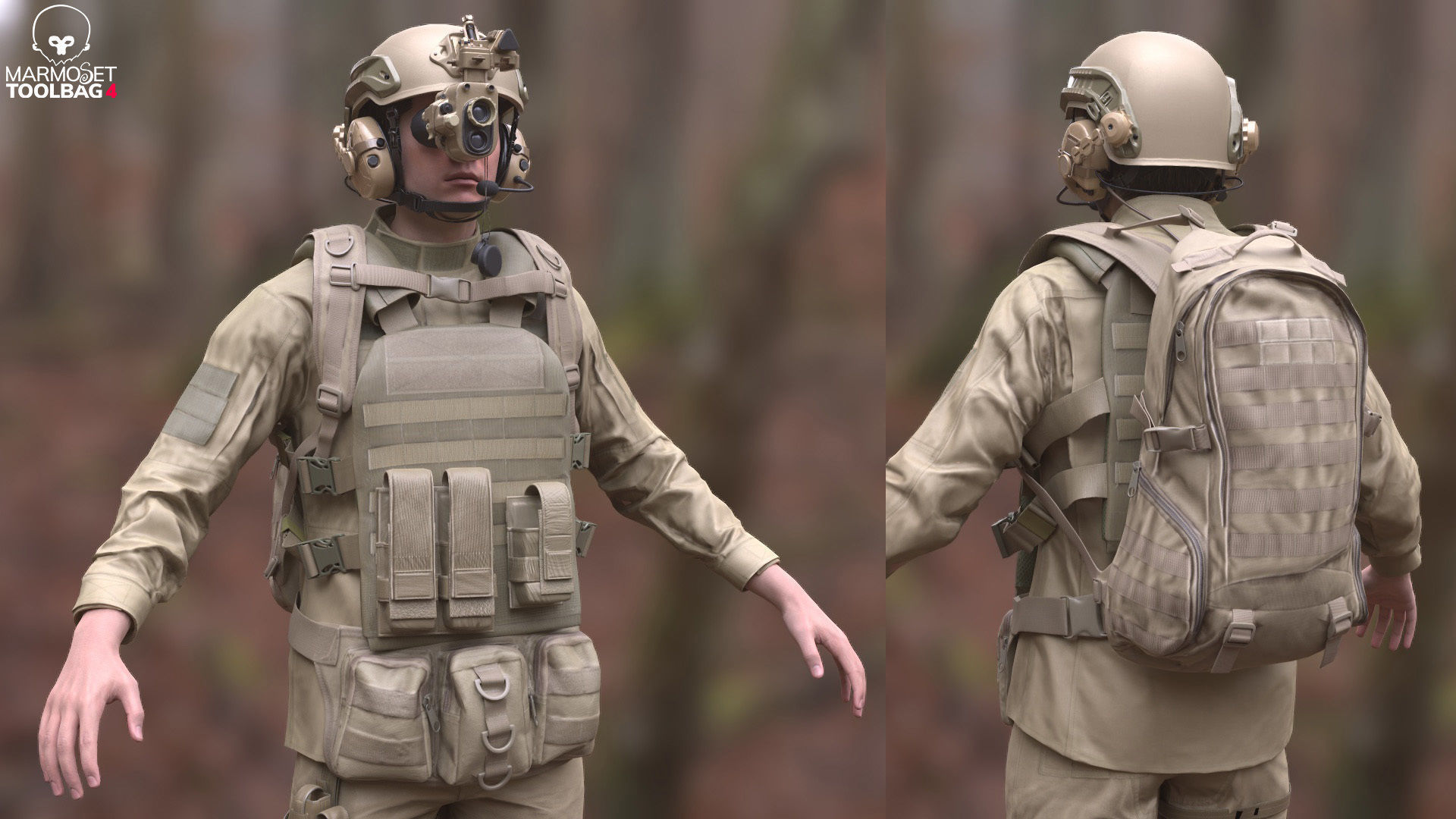 3D Model Collection Mens Military Uniforms VR / AR / low-poly | CGTrader