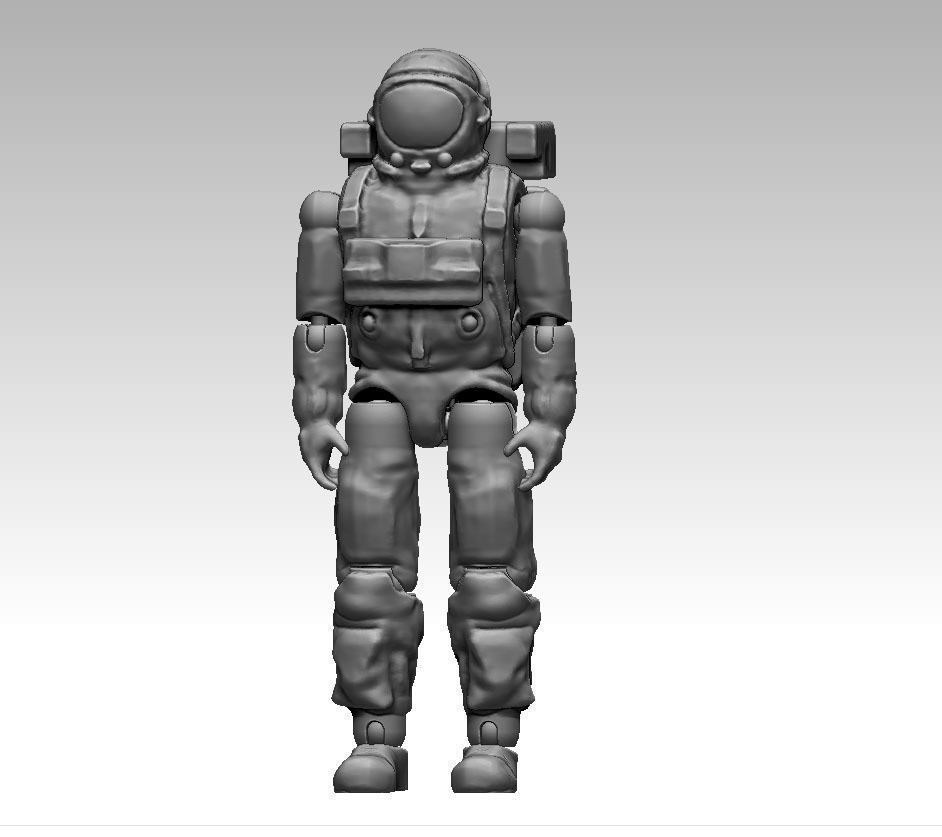 Astronaut - Astronauta - ARTICULATED ACTION FIGURE 100mm 3D model 3D ...