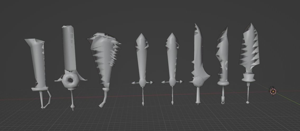 3D model Swords Assest Pack VR / AR / low-poly | CGTrader