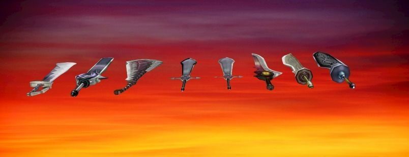 3d Model Swords Assest Pack Vr Ar Low Poly Cgtrader 8469