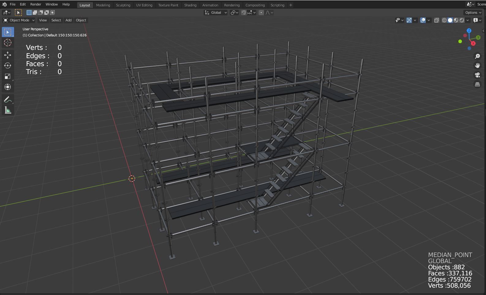 Scaffolding 3D model | CGTrader