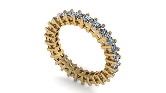 Princess Eternity band 3D model 3D printable | CGTrader