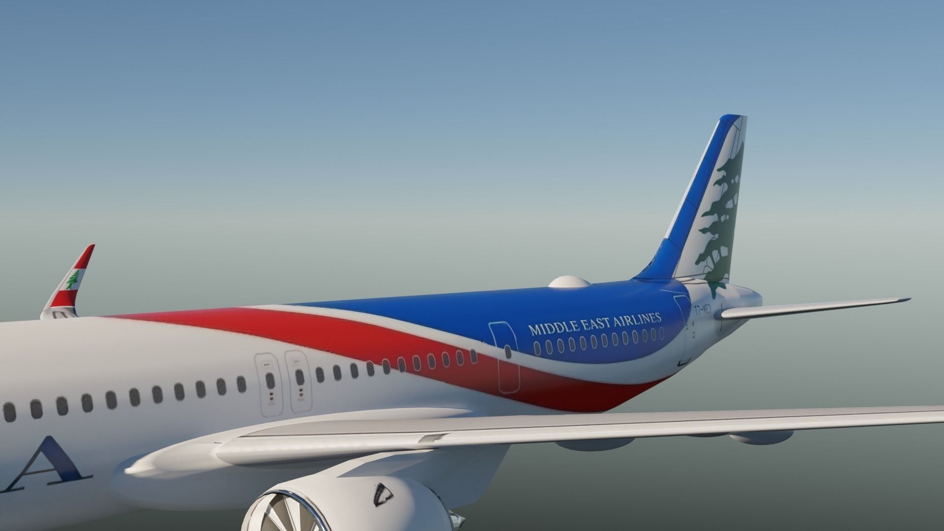 3D model Middle East Airlines A321 Neo 321 nx more liveries in desc VR ...