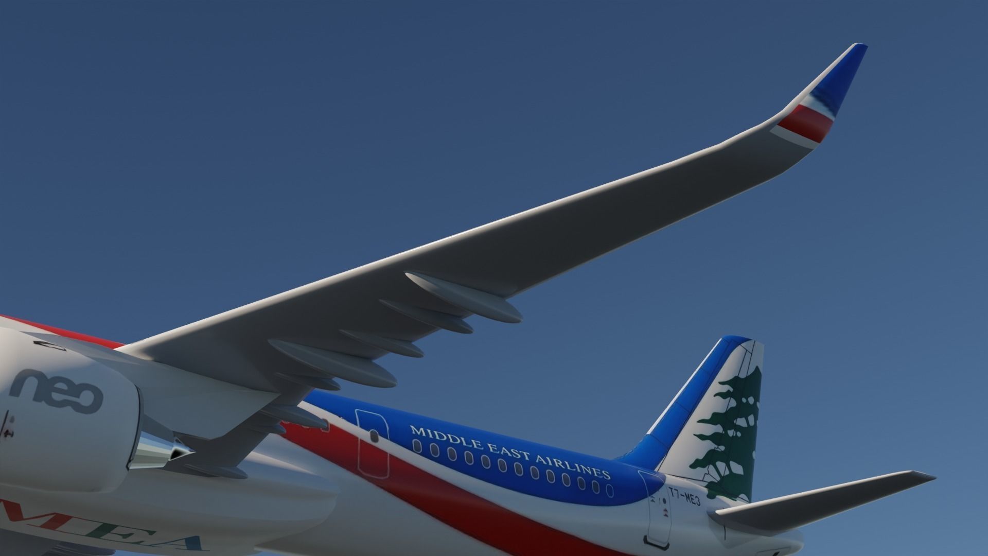 3D model Middle East Airlines A321 Neo 321 nx more liveries in desc VR ...