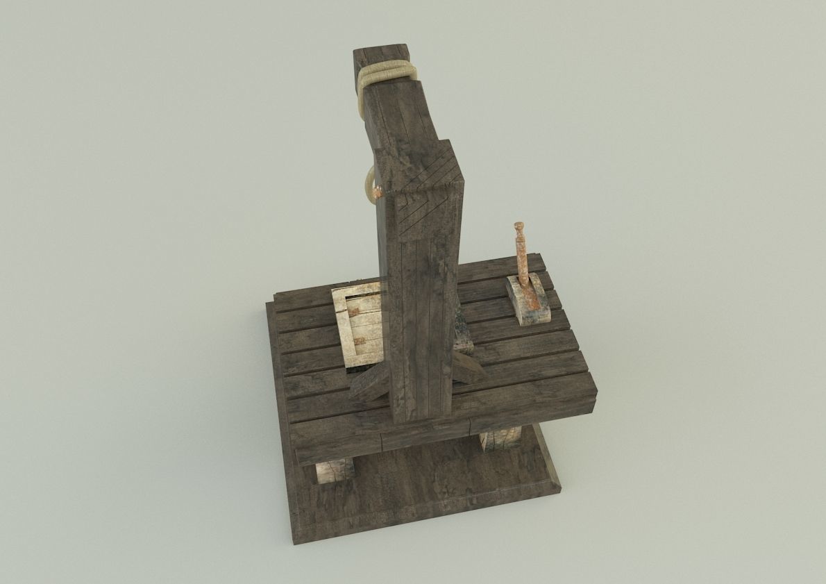 Gallows execution board 3D model | CGTrader