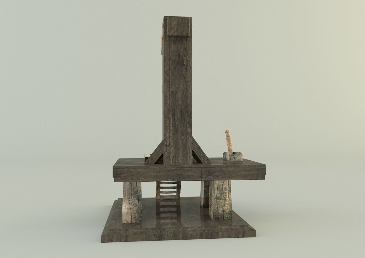 Gallows execution board 3D model | CGTrader