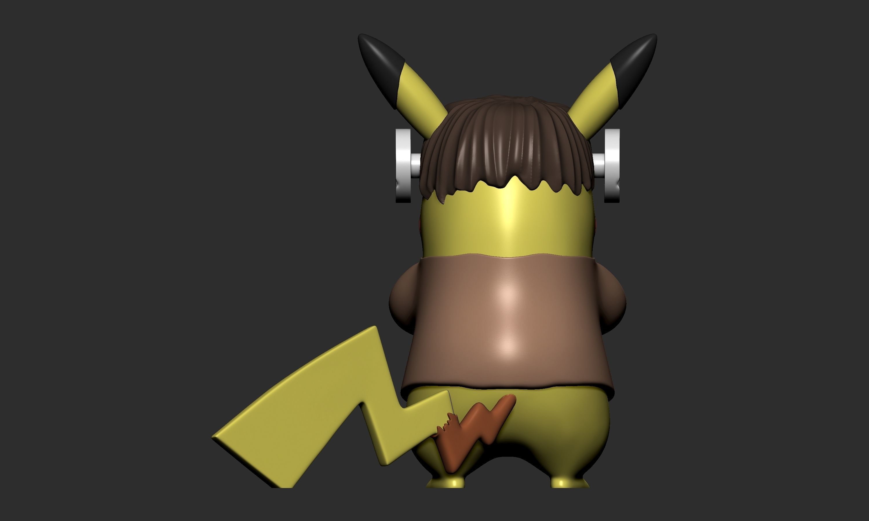 Pokemon - Pikachu Frankenstein Halloween 3D model 3D printable | CGTrader
