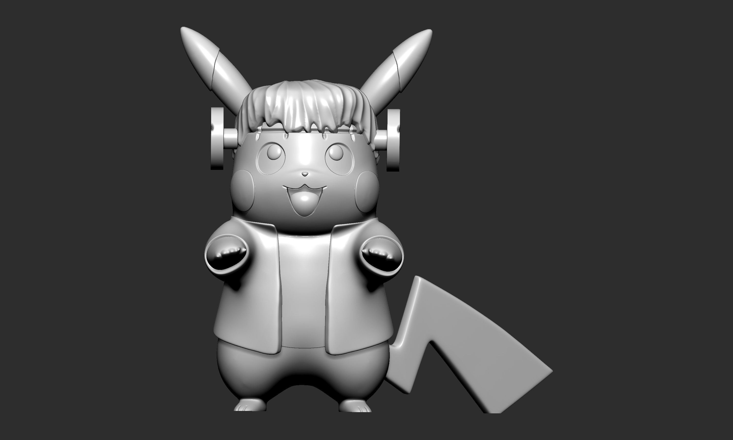 Pokemon - Pikachu Frankenstein Halloween 3D model 3D printable | CGTrader