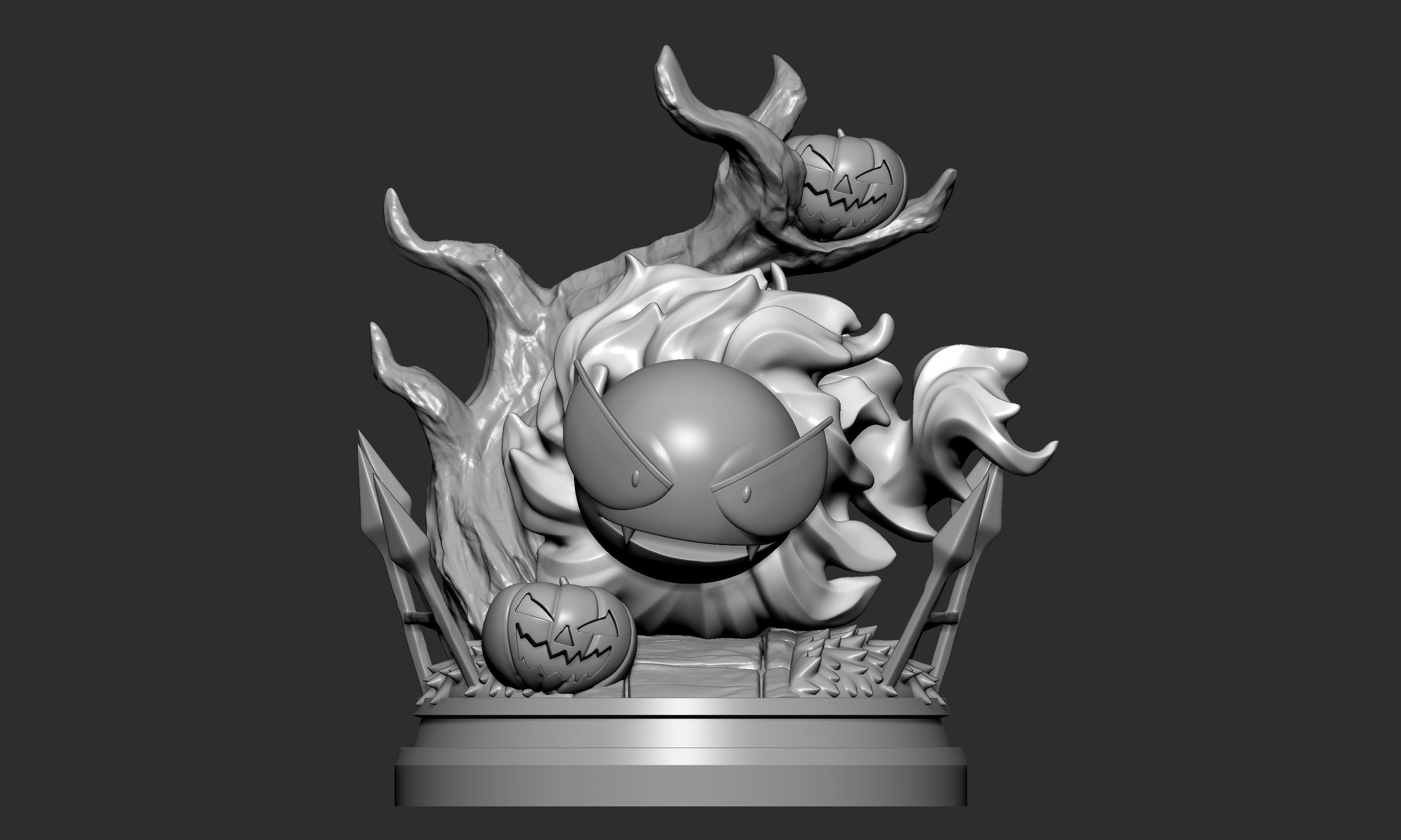 Pokemon Gastly Halloween Figure 3d Model 3d Printable Cgtrader
