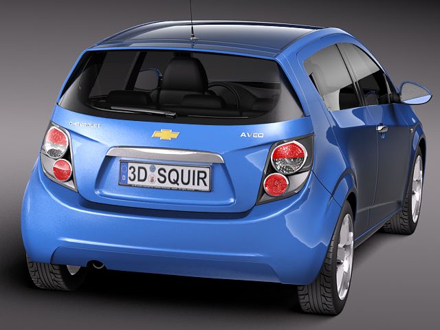 Chevrolet Sonic Aveo 2012 Compact Hatchback 3D Model 3D model | CGTrader