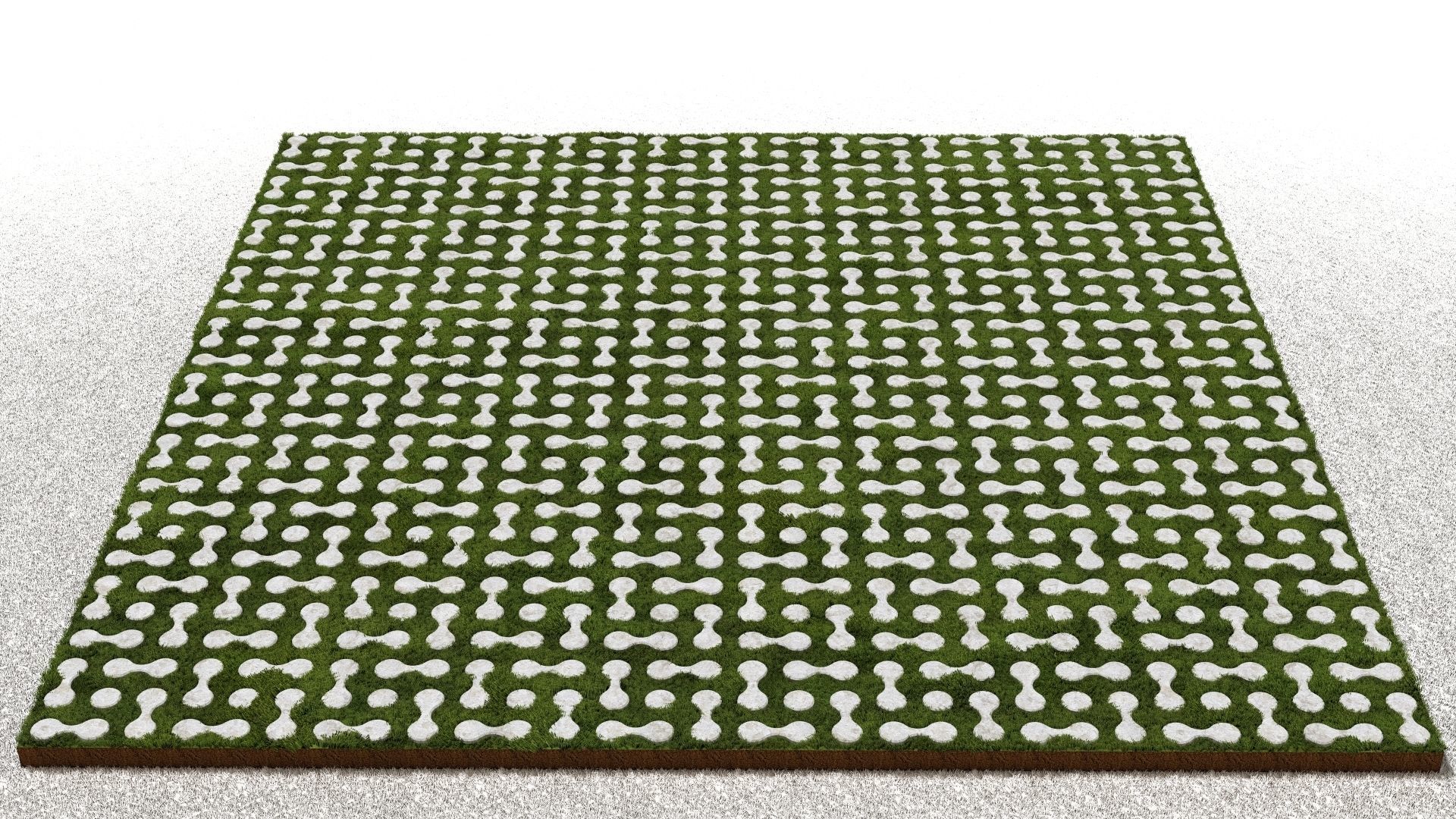 Circular Connected Grass Paver 3D model | CGTrader
