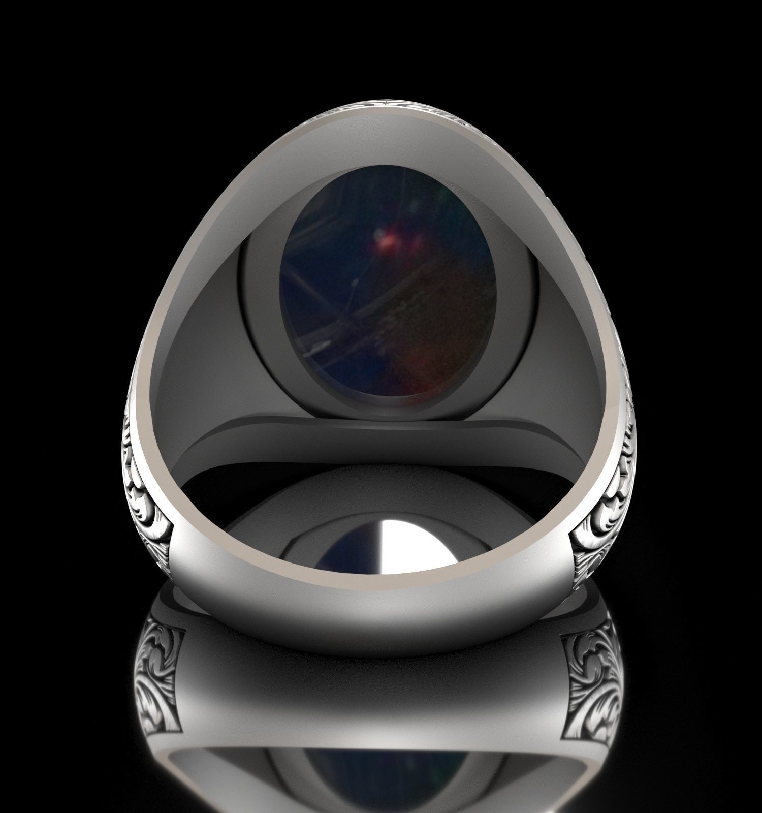 mens ring 3D model 3D printable | CGTrader