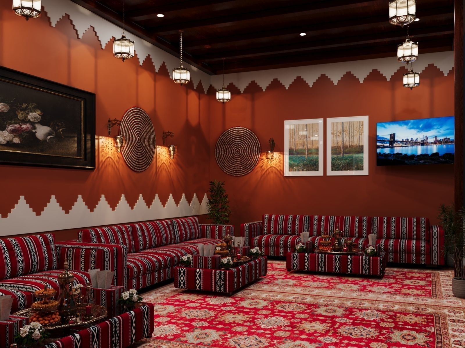 Najdi style council 3D model | CGTrader