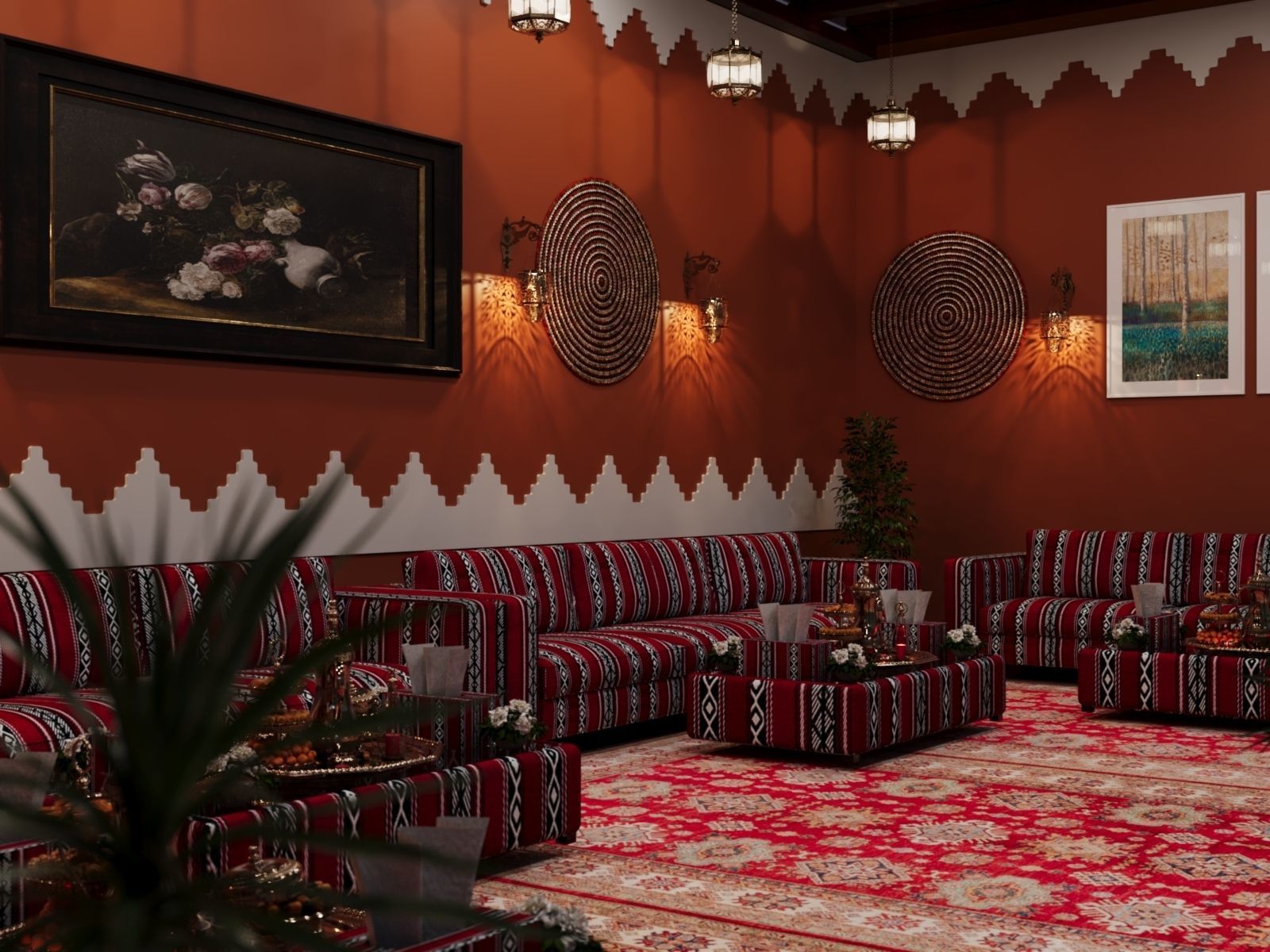 Najdi style council 3D model | CGTrader