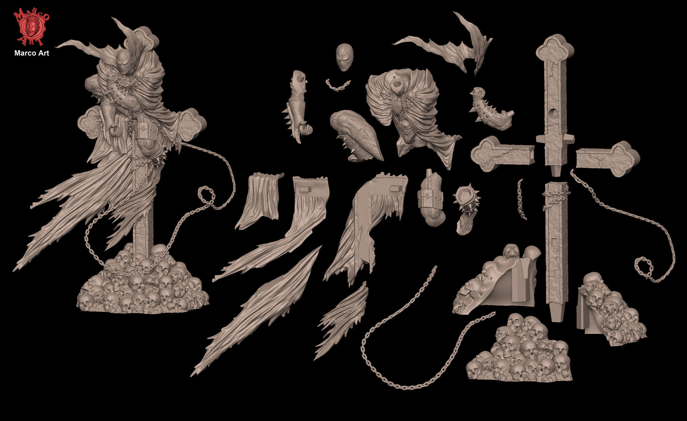 Spawn Stl flie 3D model 3D printable | CGTrader