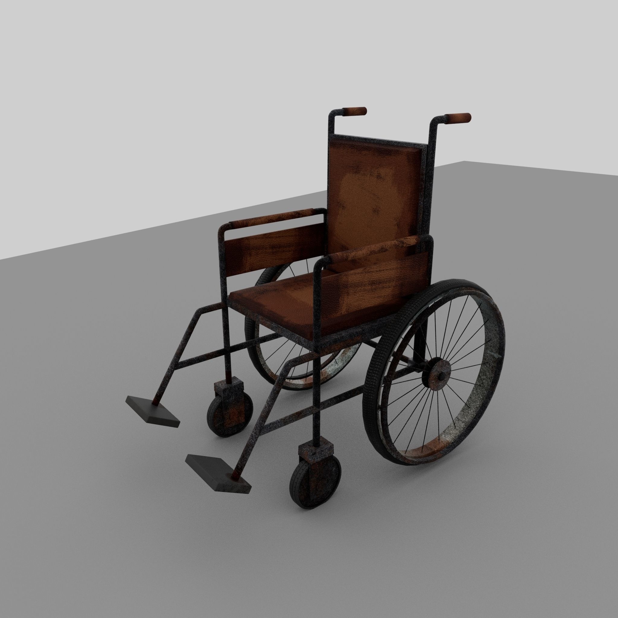 Old wheel chair Maya free 3D model 3D printable | CGTrader