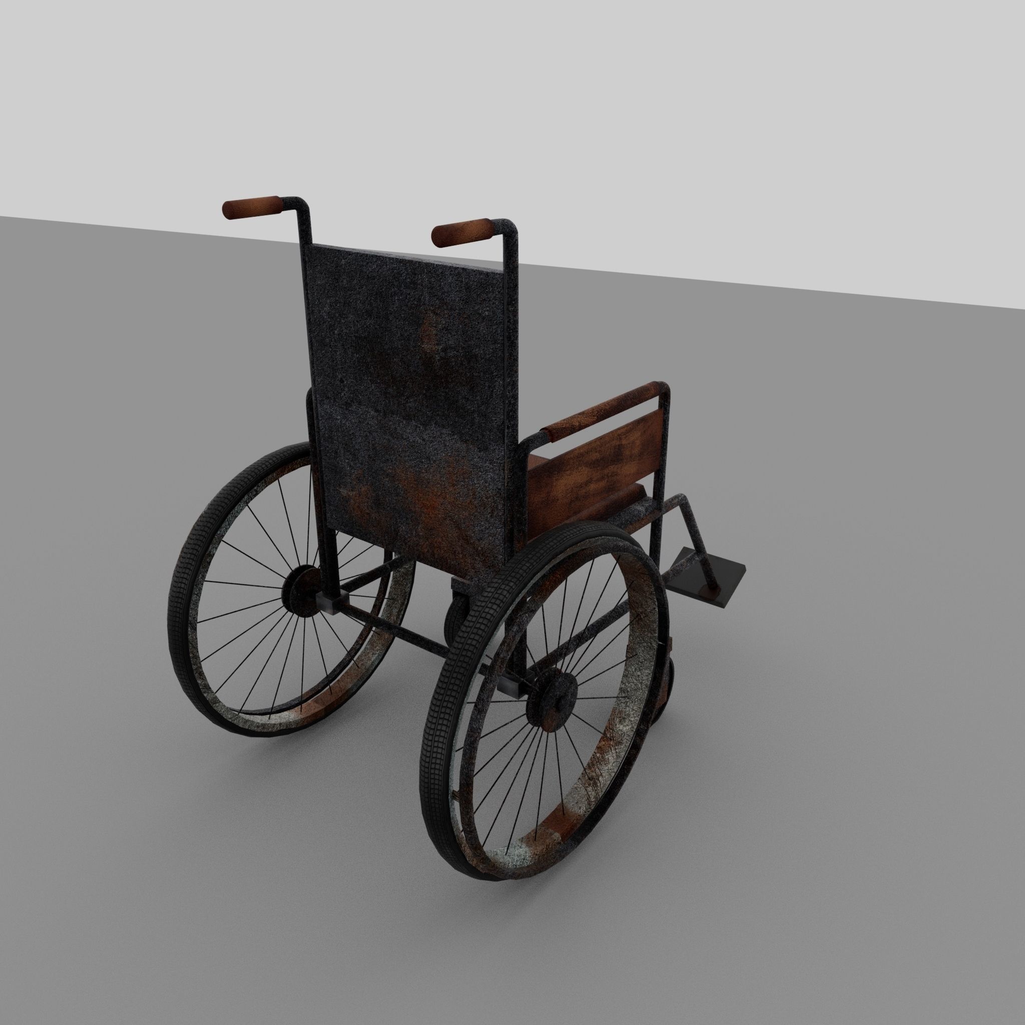 Old wheel chair Maya free 3D model 3D printable | CGTrader