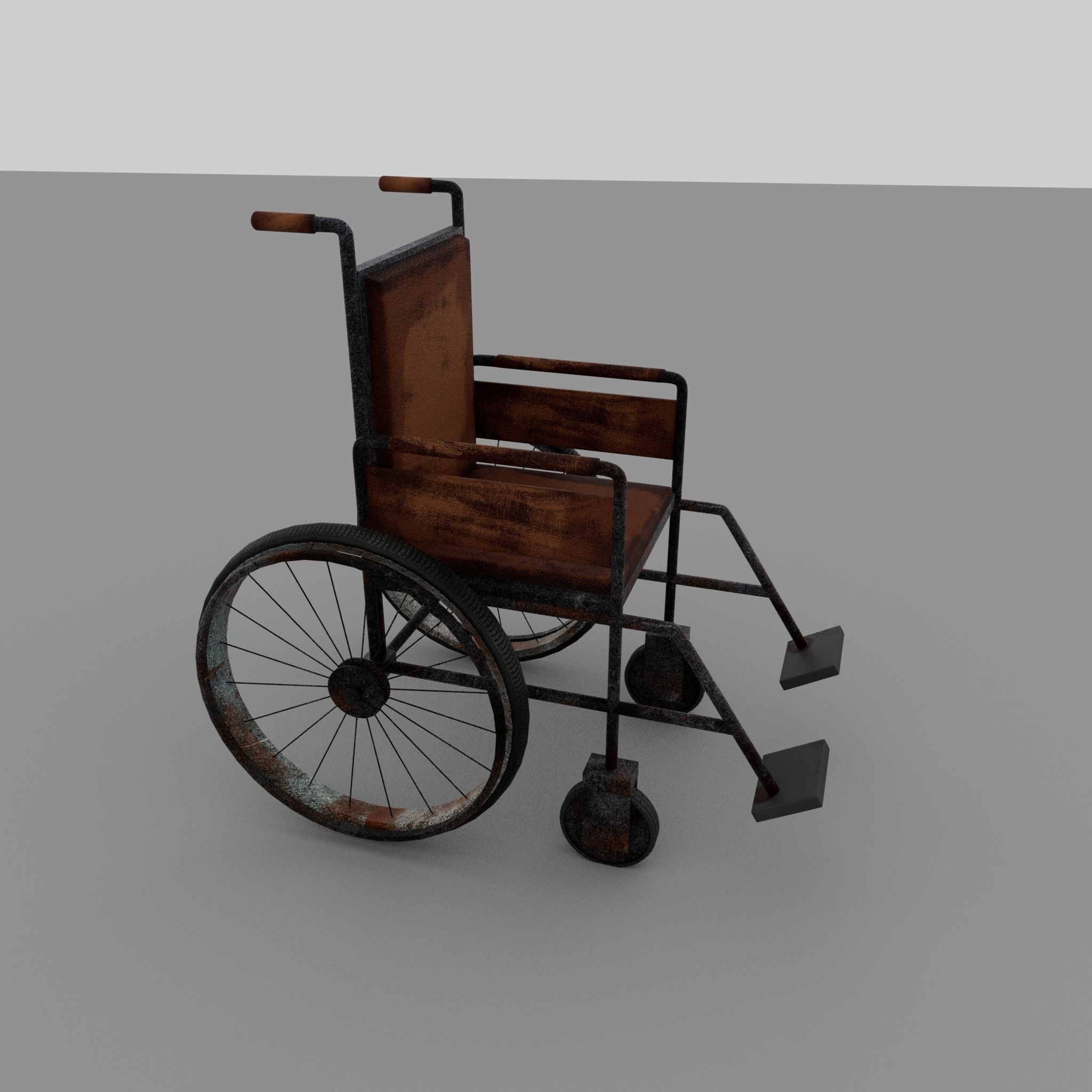 Old wheel chair Maya free 3D model 3D printable | CGTrader