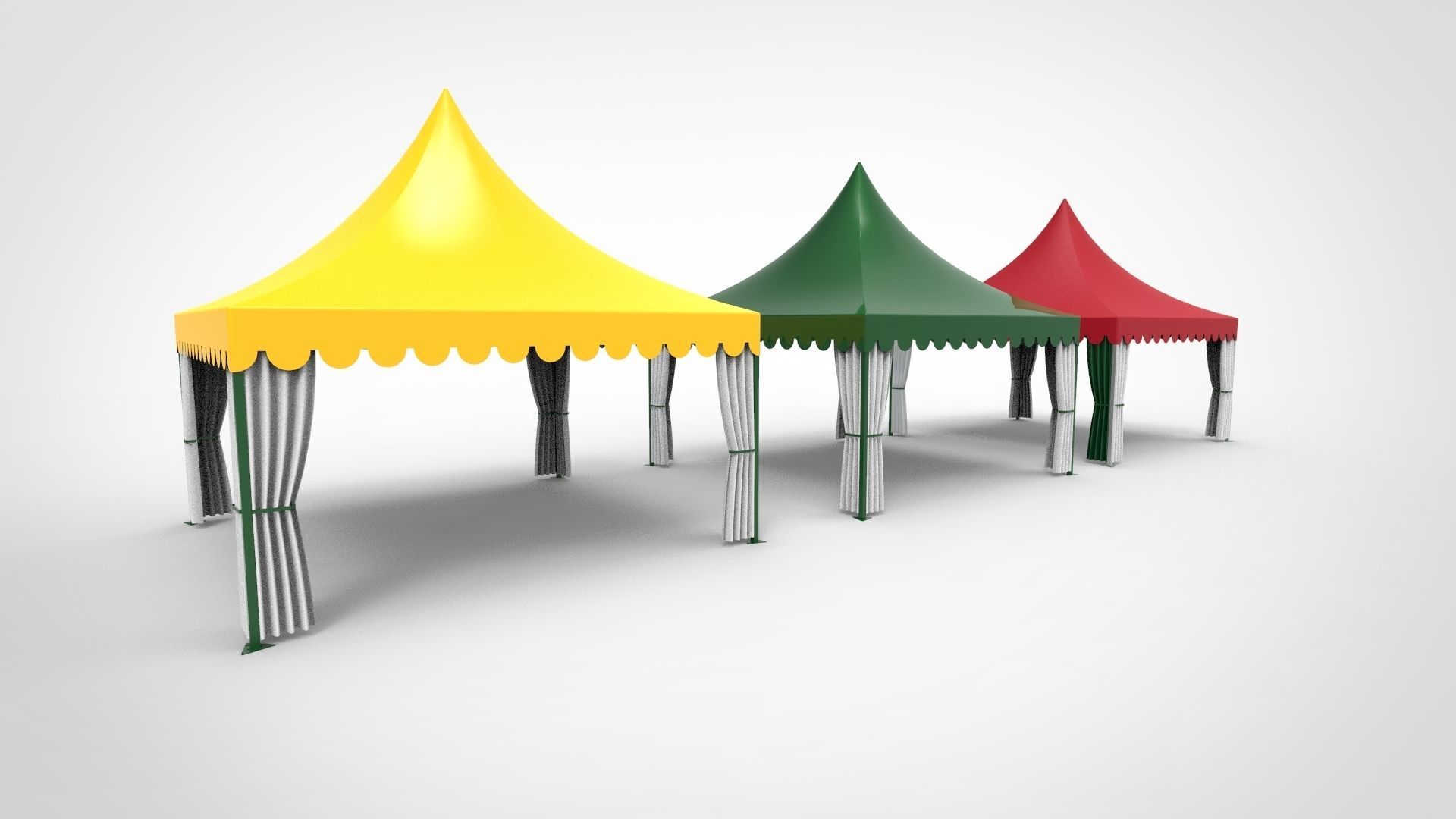 outdoor tent event 3D model | CGTrader