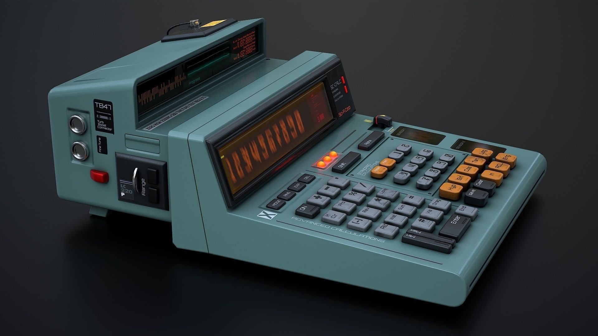 3D model Sci-Fi Calculator VR / AR / low-poly | CGTrader