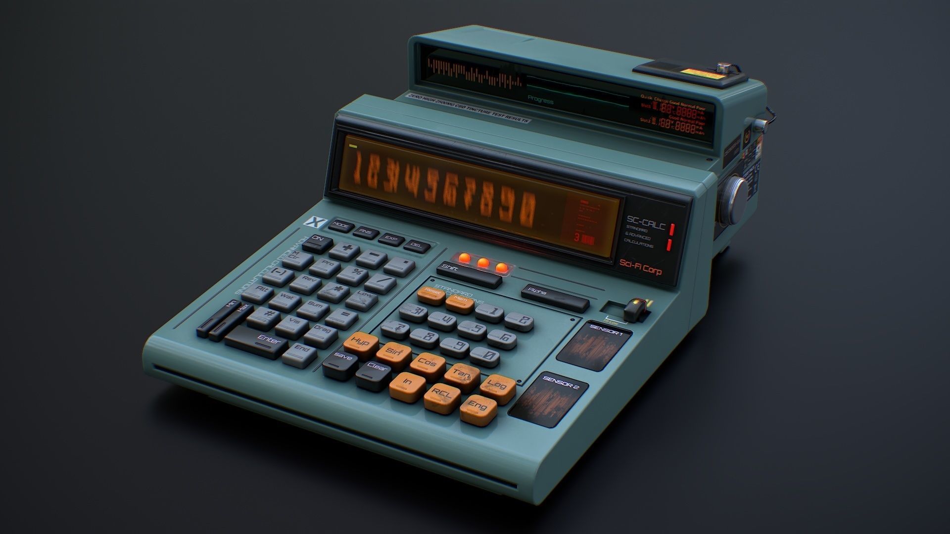 3D model Sci-Fi Calculator VR / AR / low-poly | CGTrader