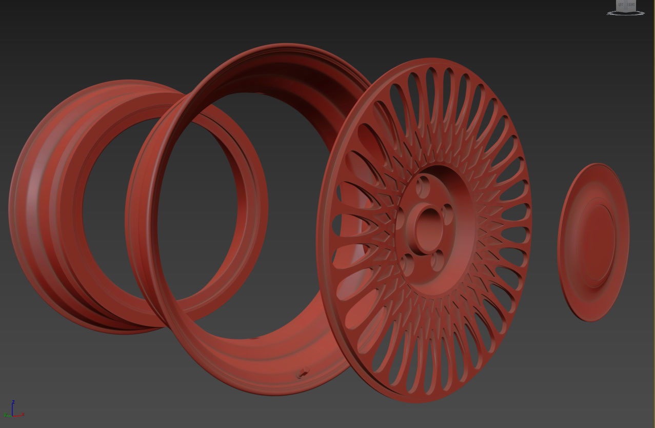 SEVENK FORGED KADI Wheel 3D model | CGTrader
