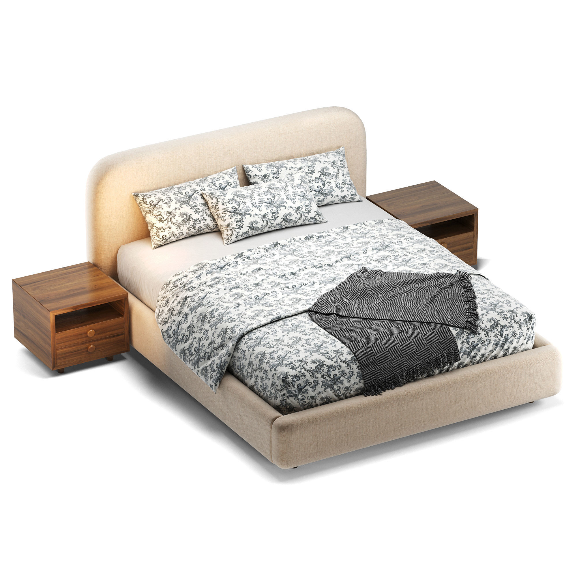 3D model Laurent Bed VR / AR / low-poly | CGTrader