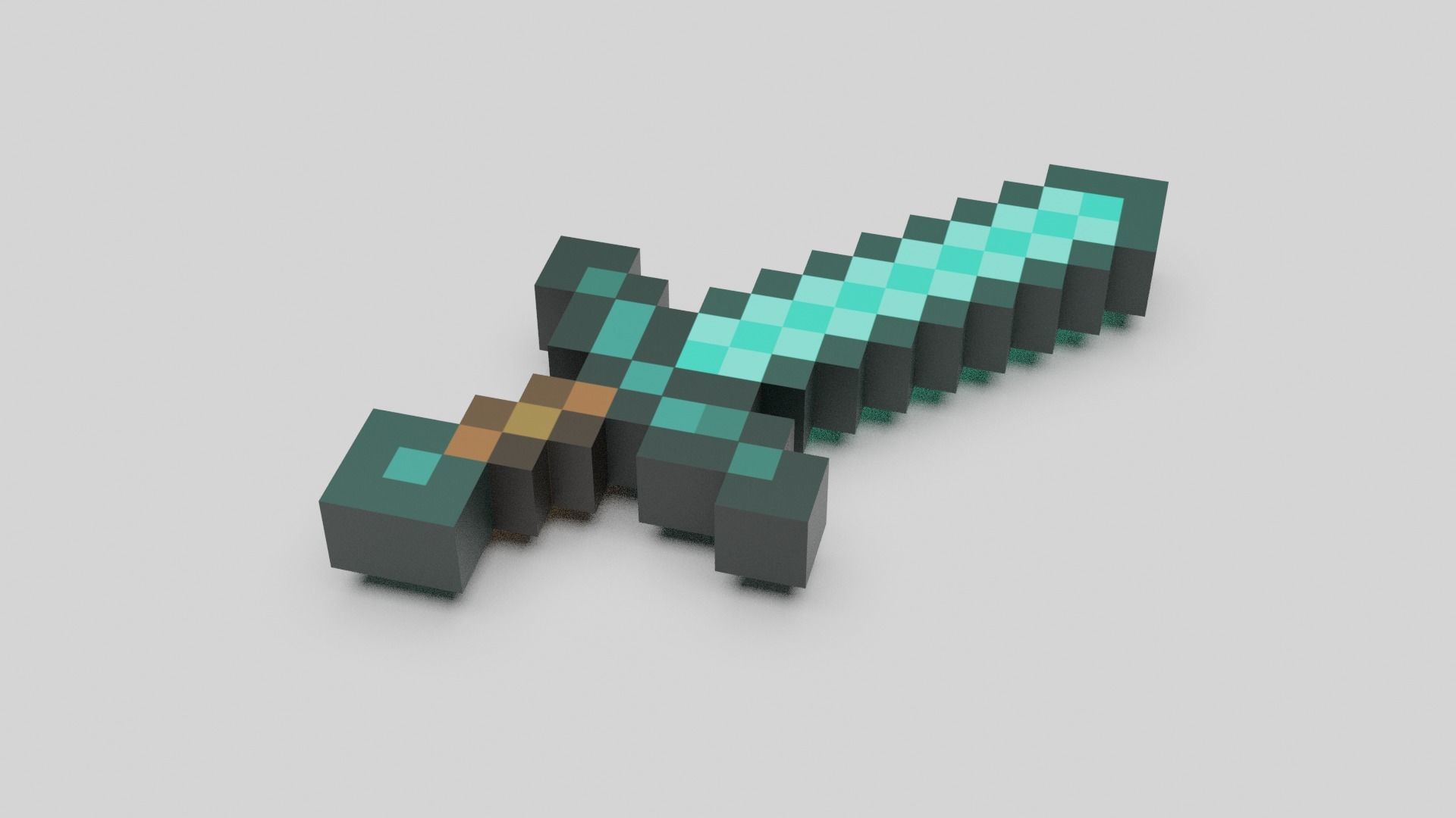 Minecraft Sword 3D model 3D model | CGTrader