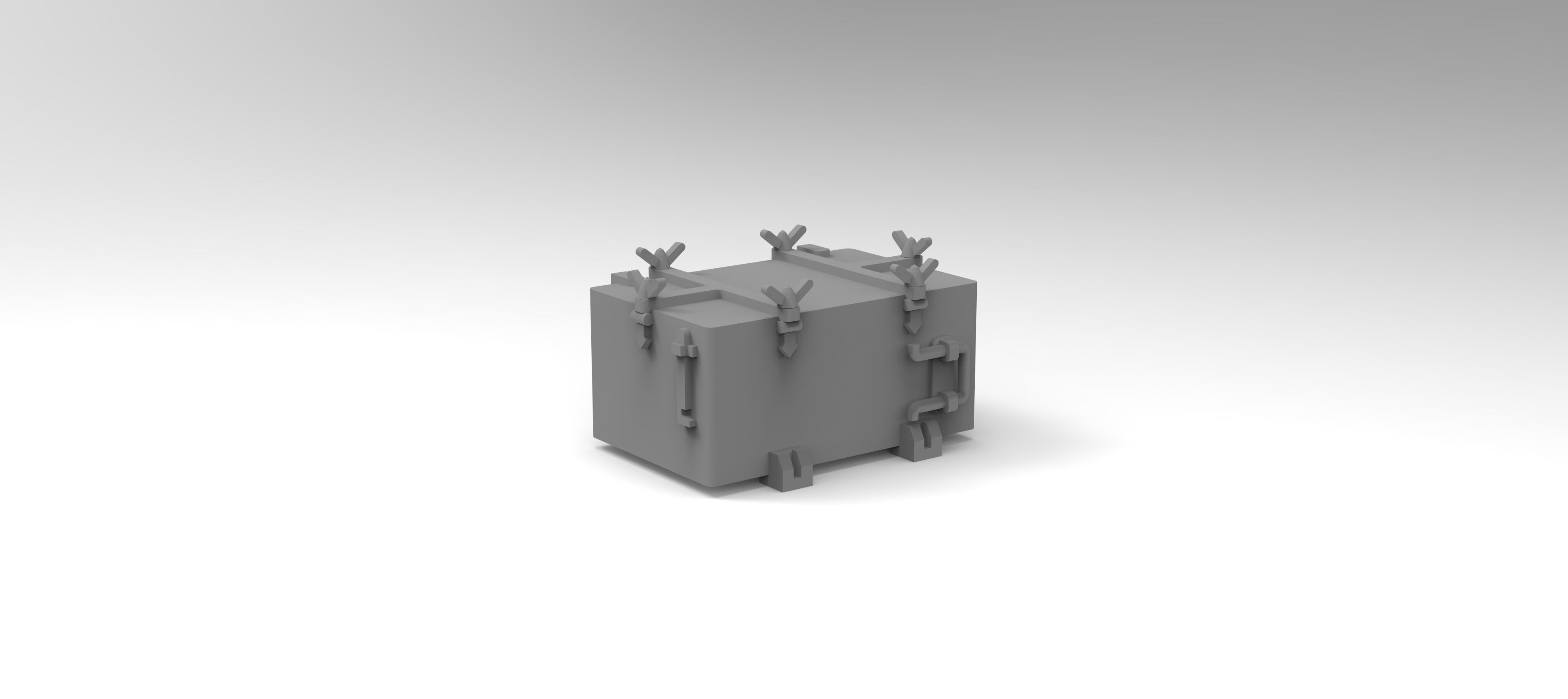 25mm MG amunition box 3D model 3D printable | CGTrader