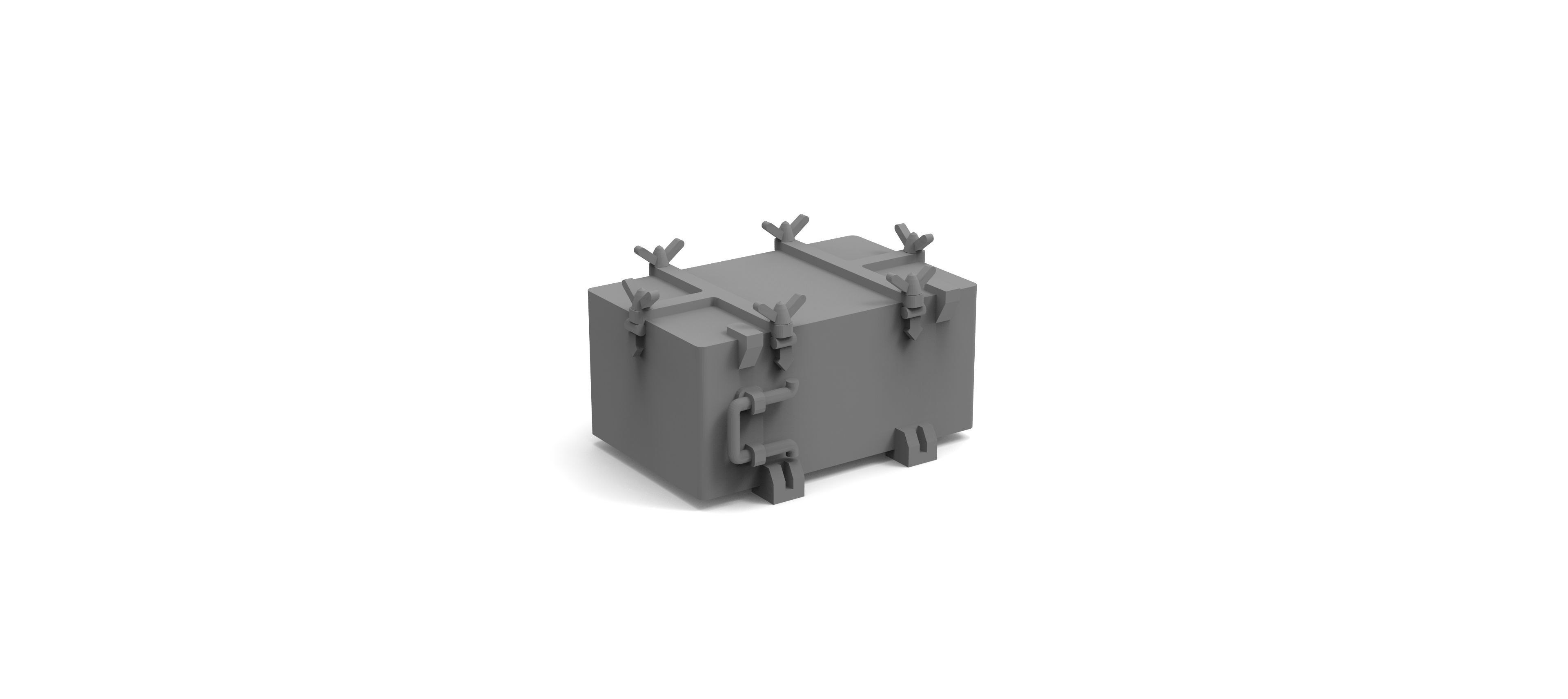25mm MG amunition box 3D model 3D printable | CGTrader