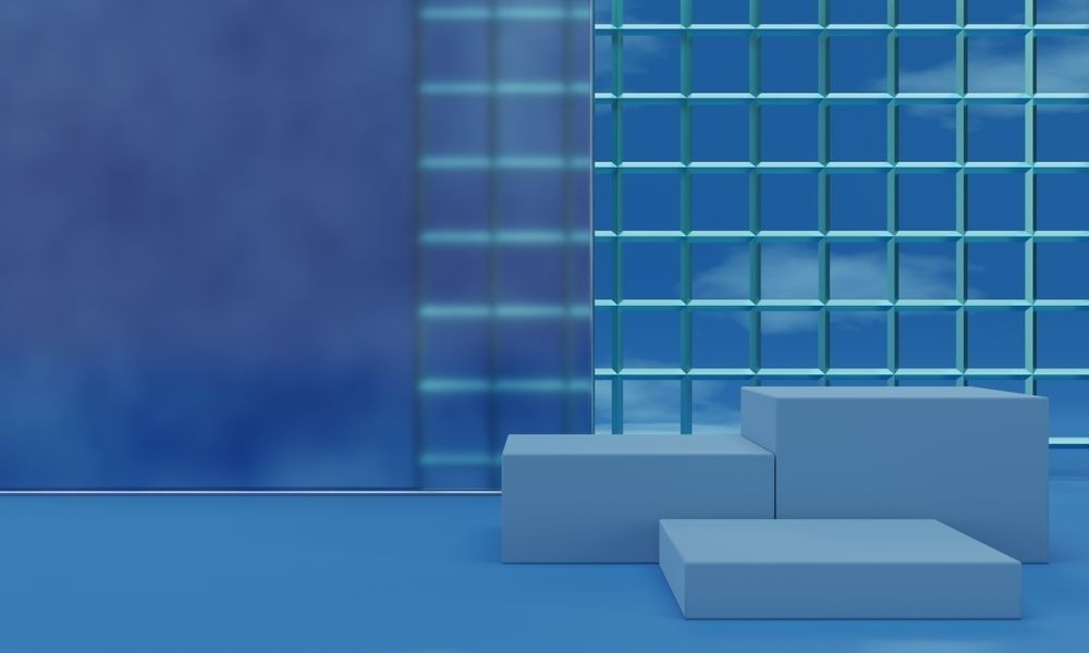 Minimalist Podium Wire Grid 3D model | CGTrader