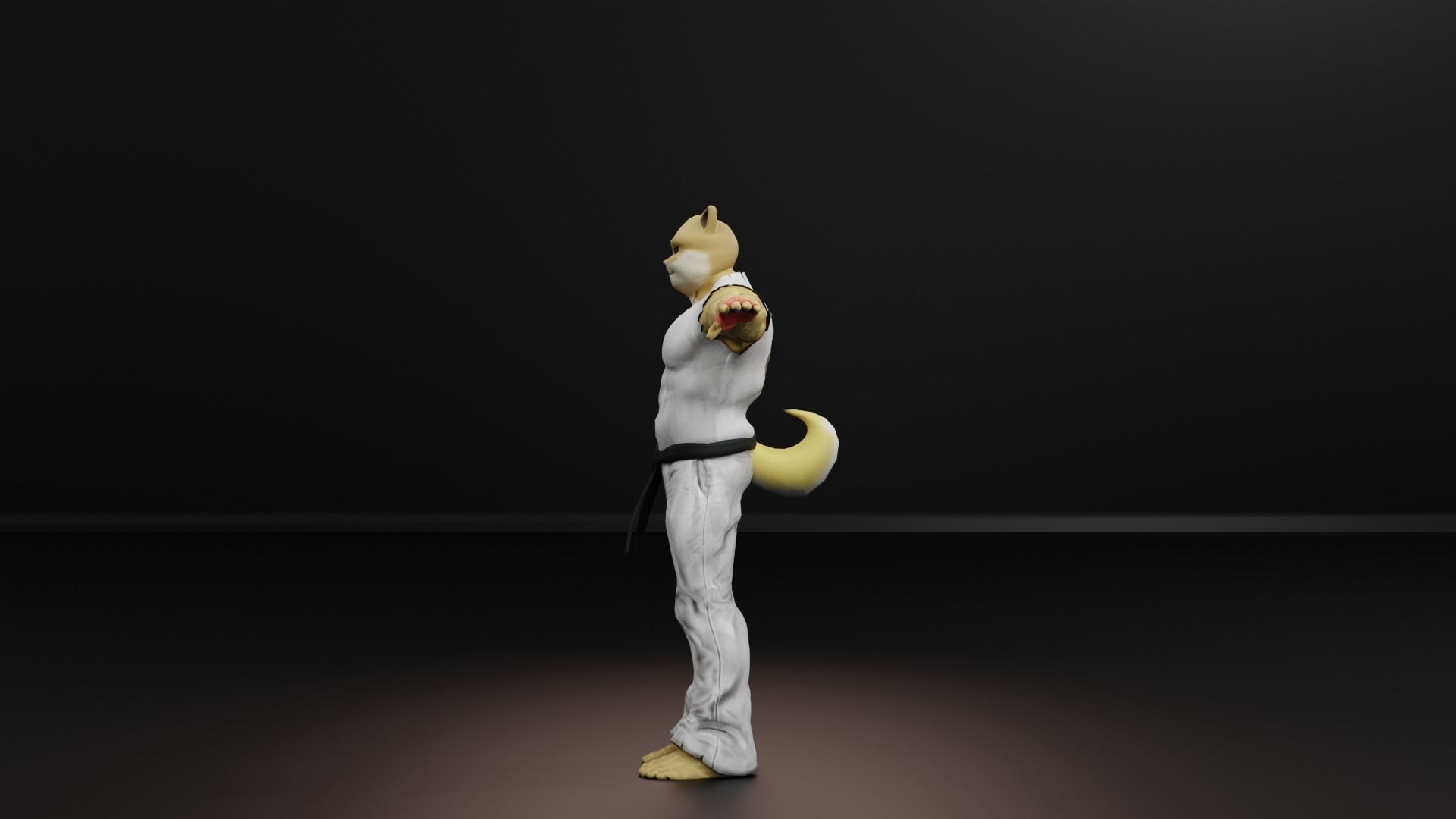 3D model Stylised fighter Game Ready 3D model - UE5 Low-poly 3D model ...