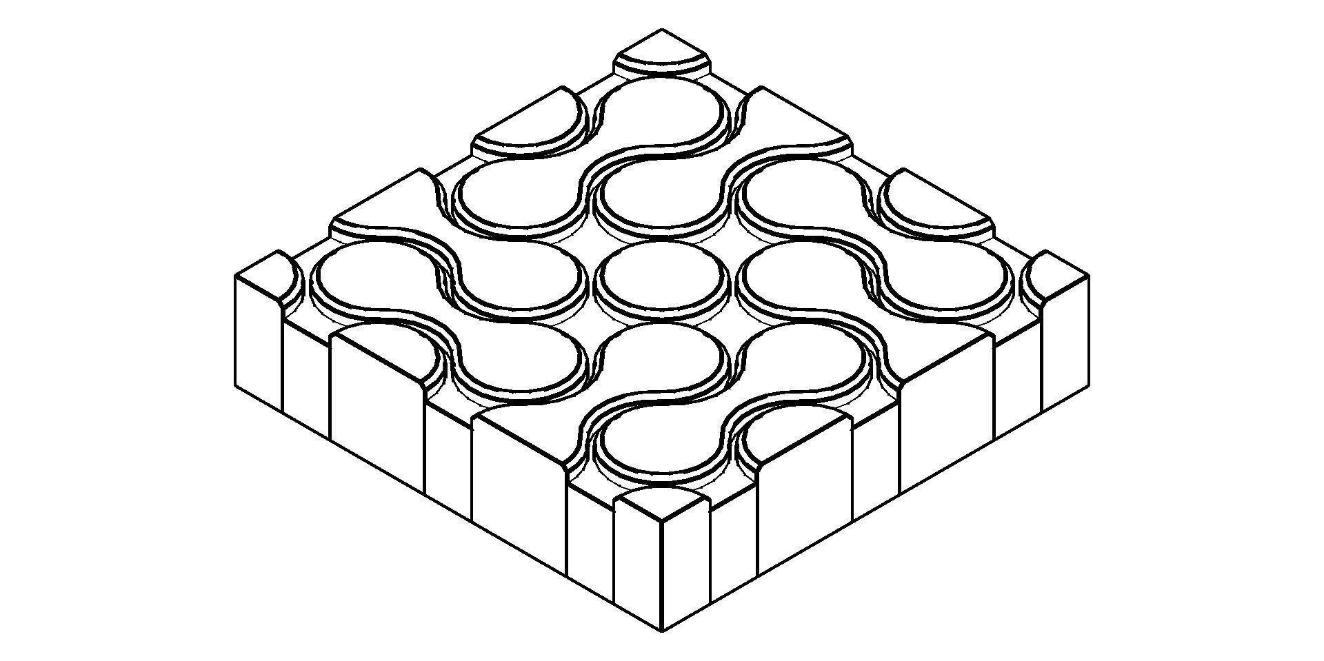 Circular Interlocked Grass Paver V2 3D model | CGTrader