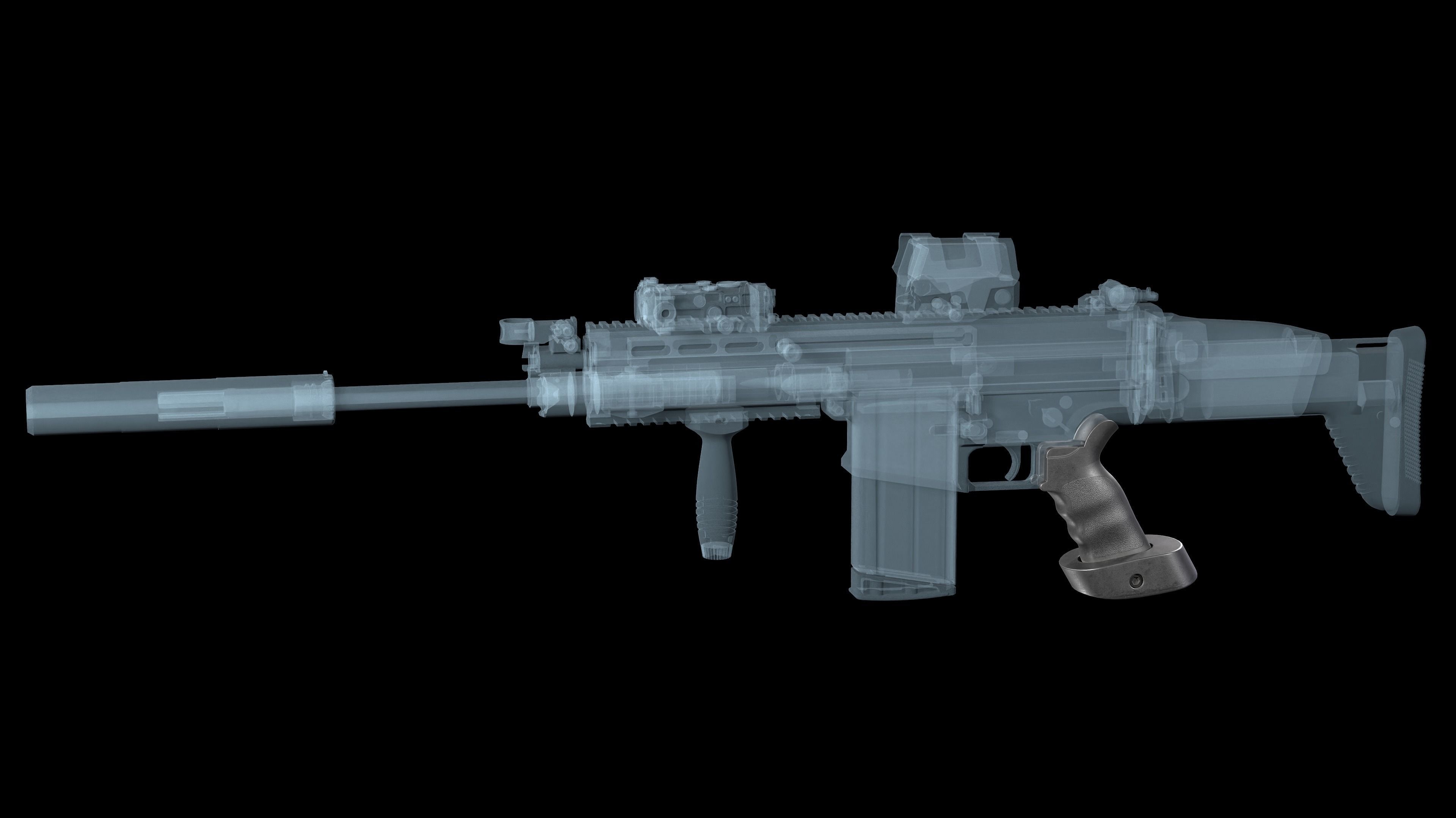 3D model AR 15 ERGO TACTICAL PISTOL GRIP VR / AR / low-poly | CGTrader