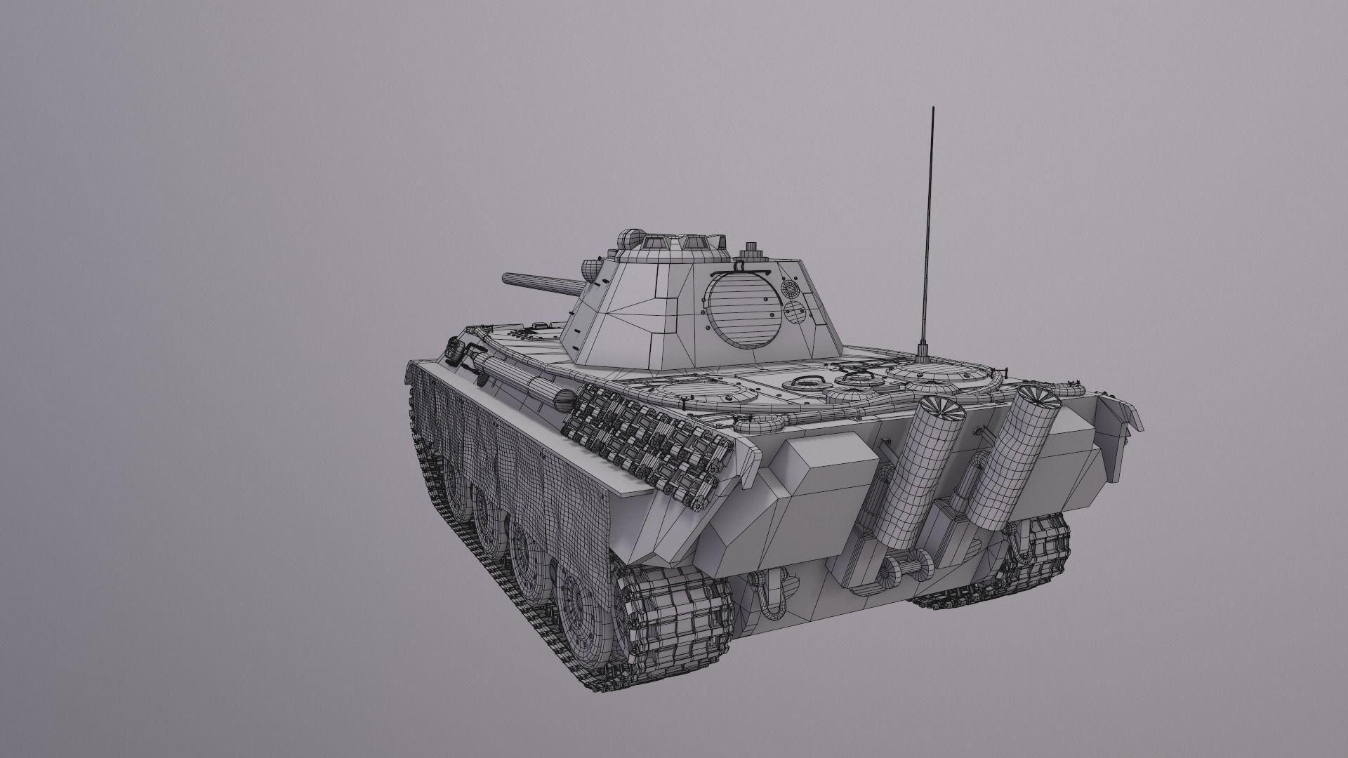 3D model Panther F Tank VR / AR / low-poly | CGTrader