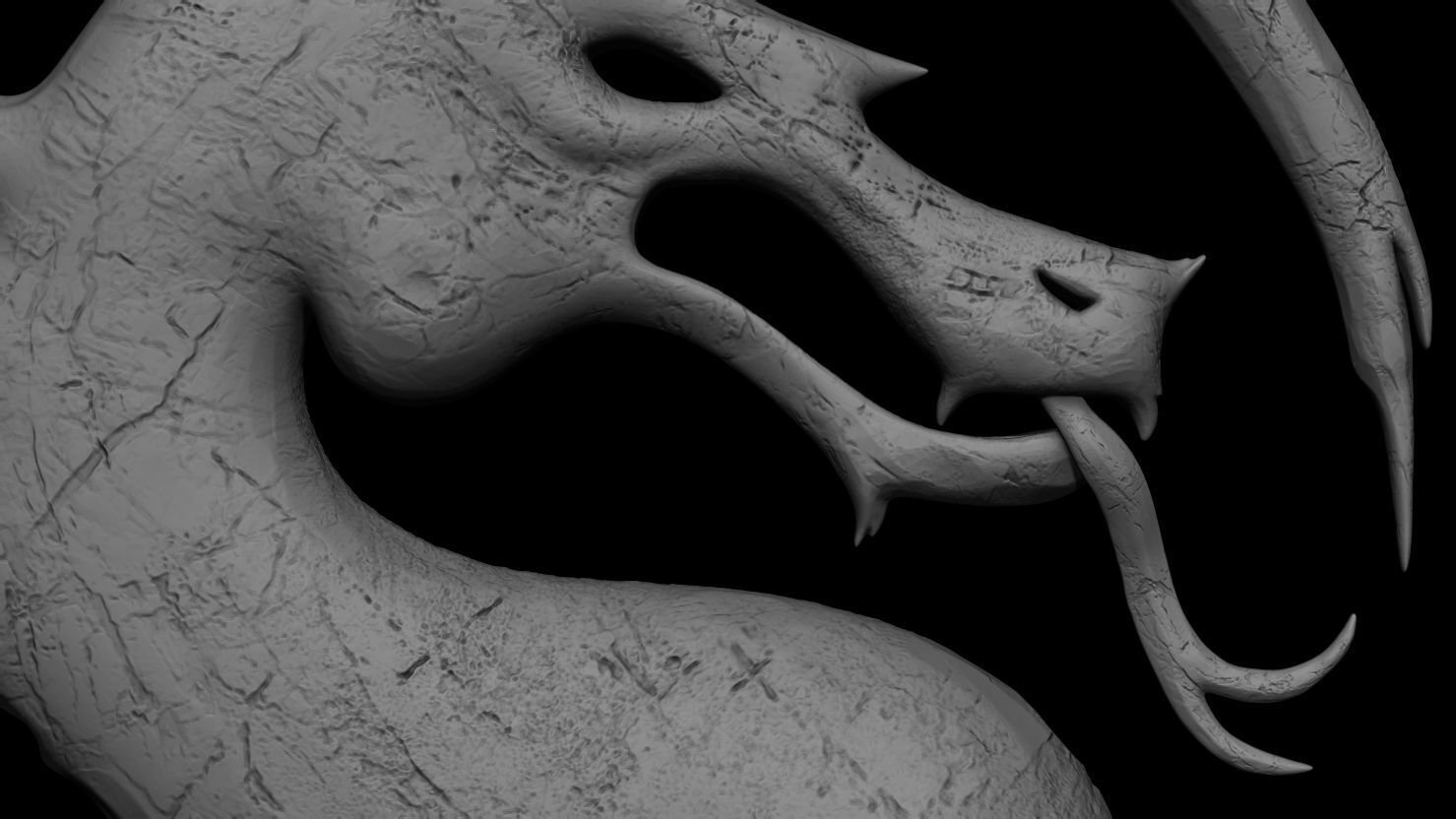 3DPRINTABLE MORTAL KOMBAT 1995 POSTER AND MK1 2023 DRAGON LOGO 3D model ...