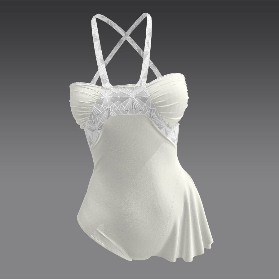 3d Model Swimsuit 3d Model Vr Ar Low Poly Cgtrader