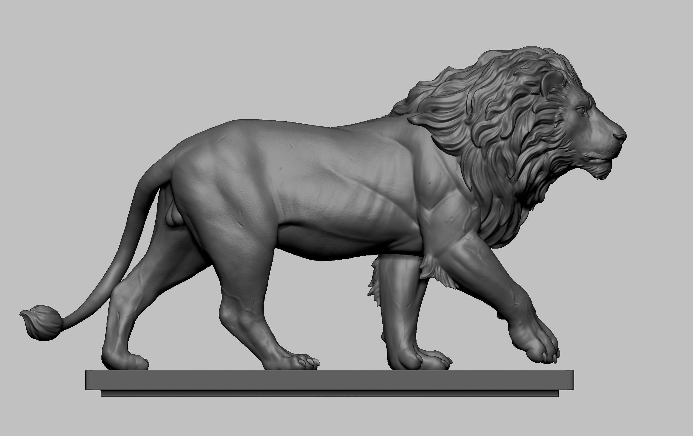 Lions Sculpture 3D model 3D printable | CGTrader