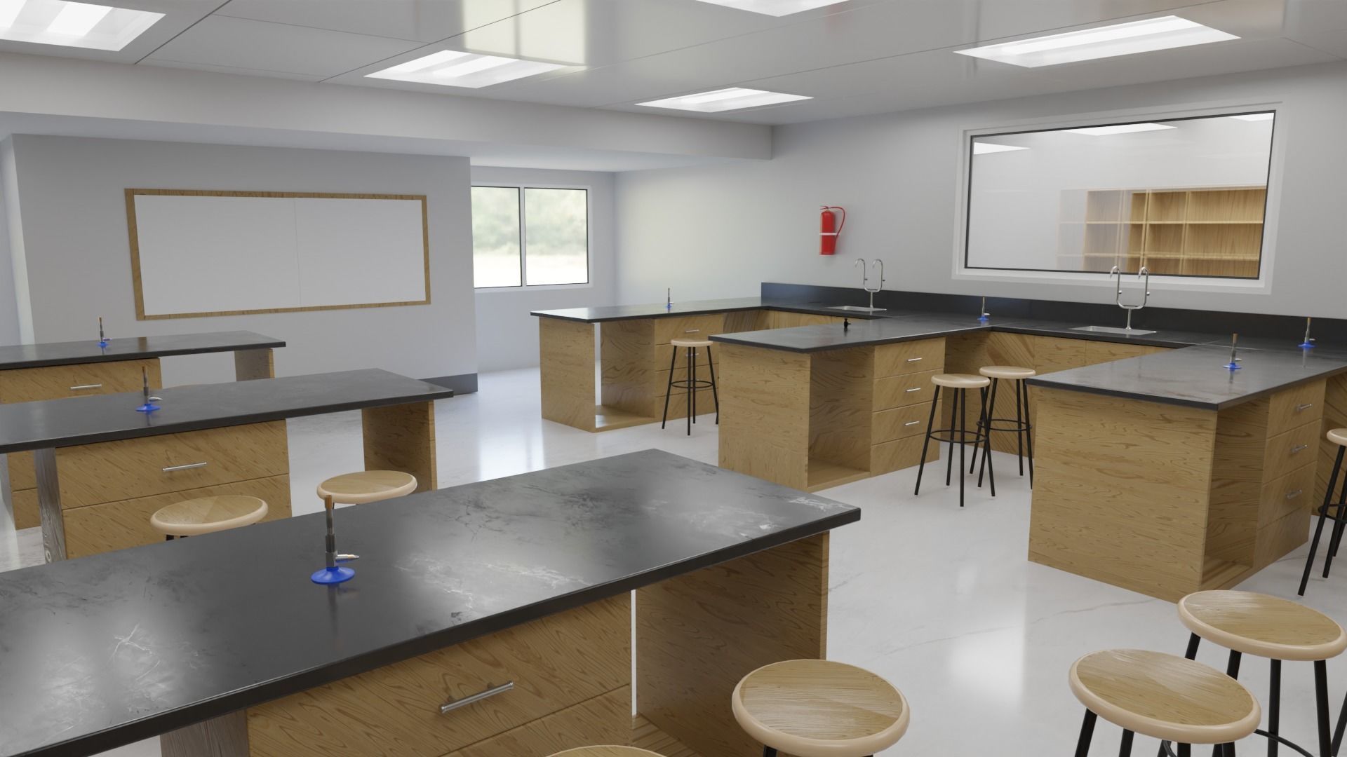 High School Laboratory 3D model | CGTrader