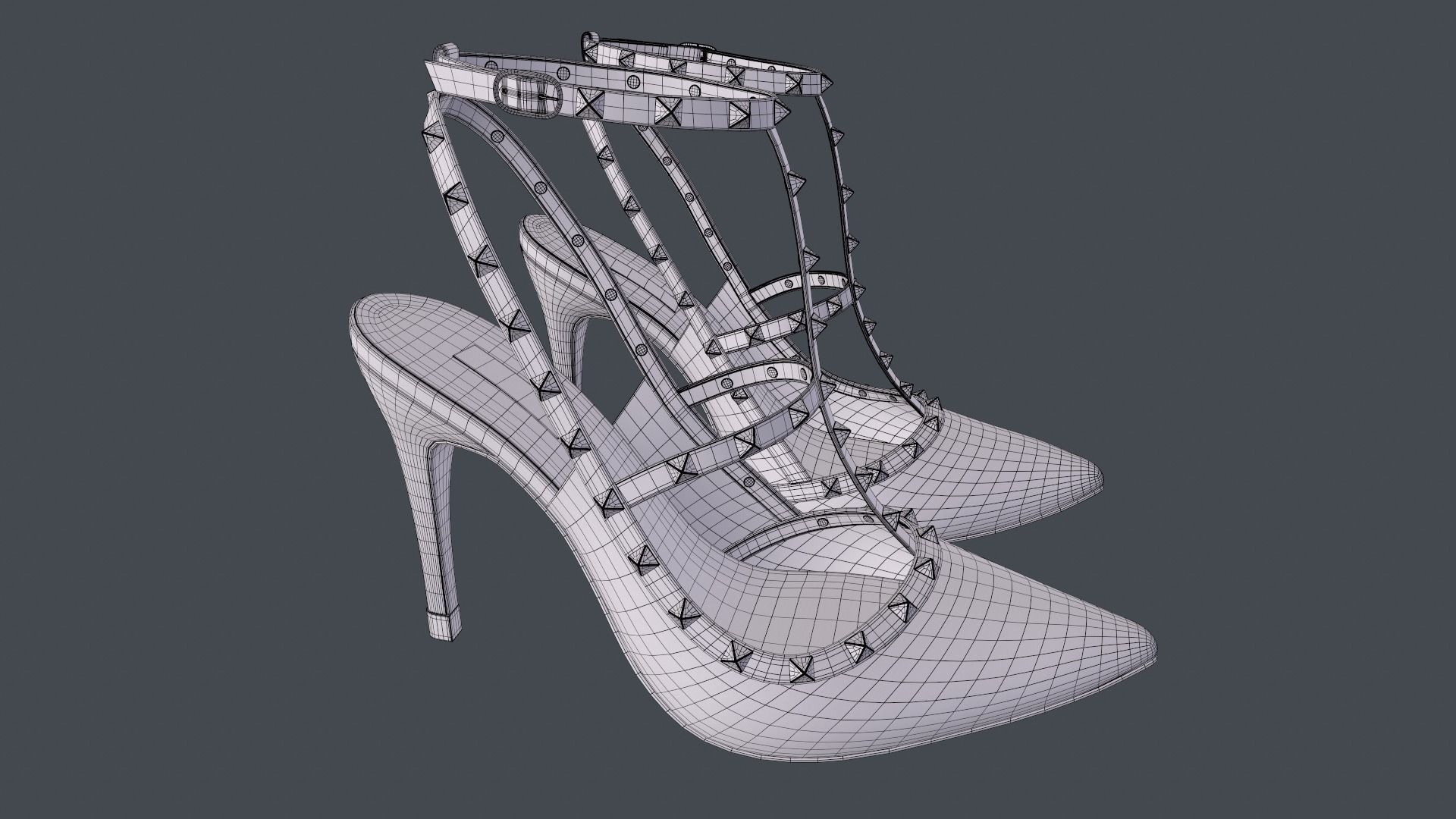 High Heels Woman Shoes 3D model | CGTrader