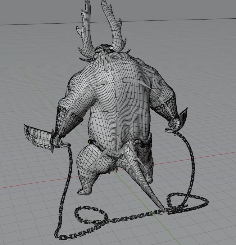 kung fu panda - kai 3d sculpture 3D model | CGTrader